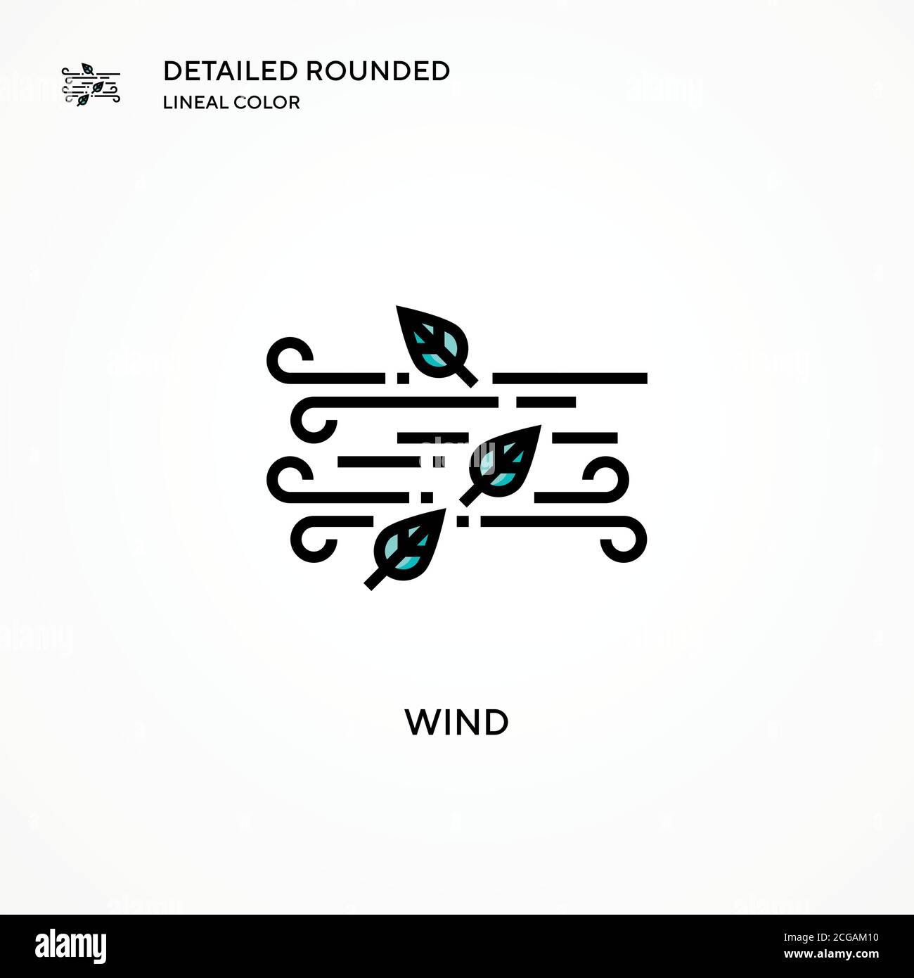 Windy field illustration Stock Vector Images - Alamy