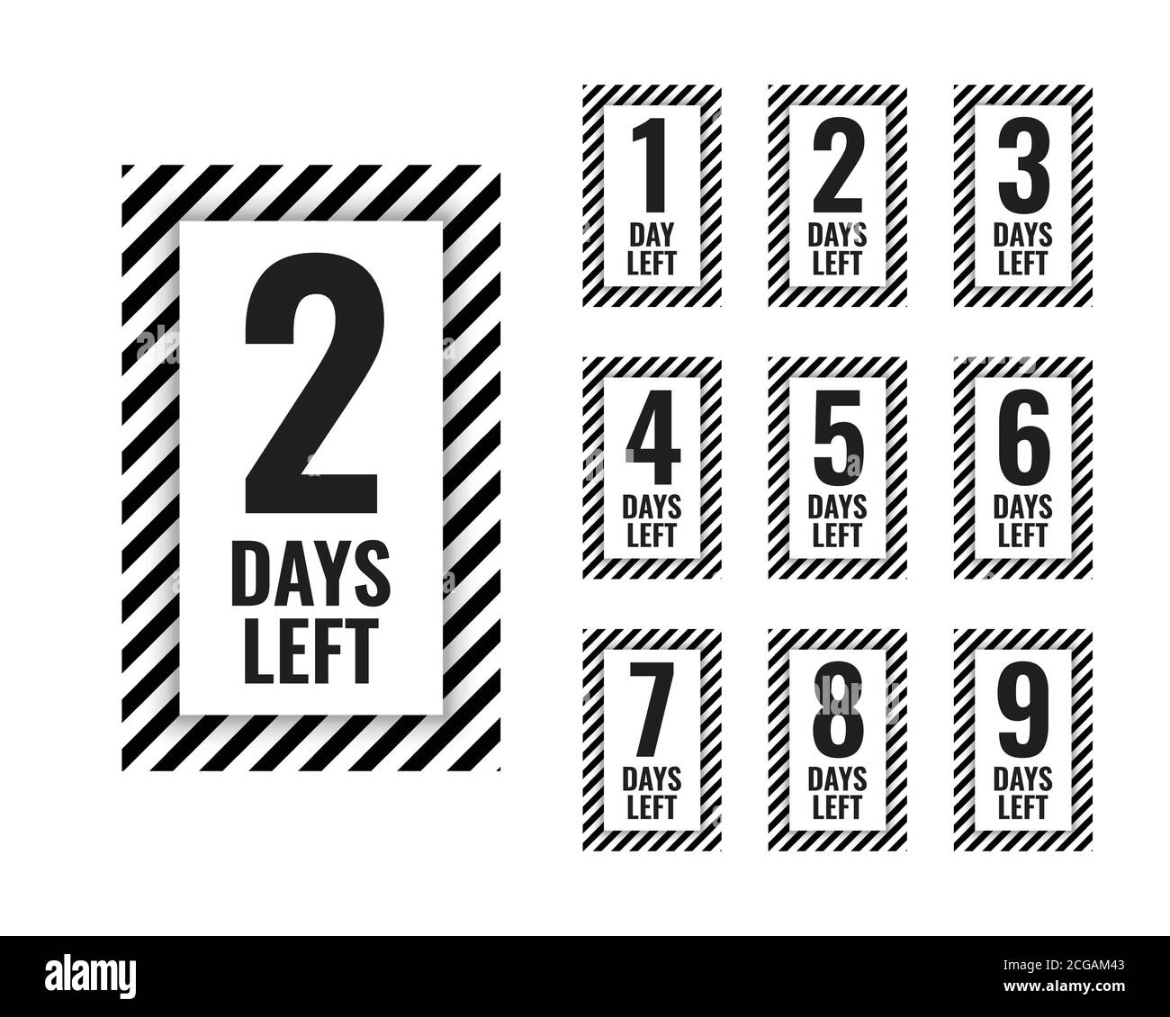 Date announcement countdown sign Stock Vector Images - Alamy