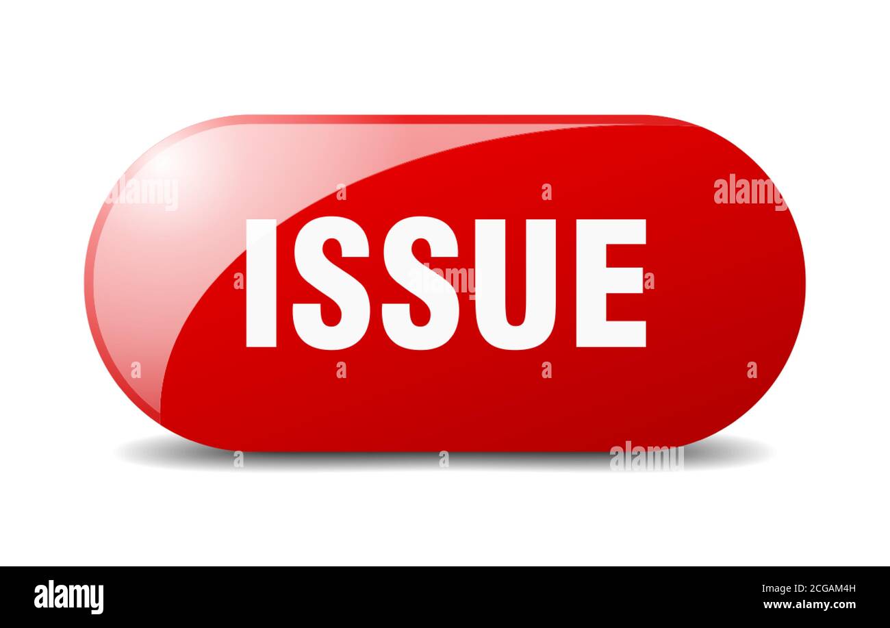 issue button. rounded glass sign. sticker. banner Stock Vector Image & Art - Alamy