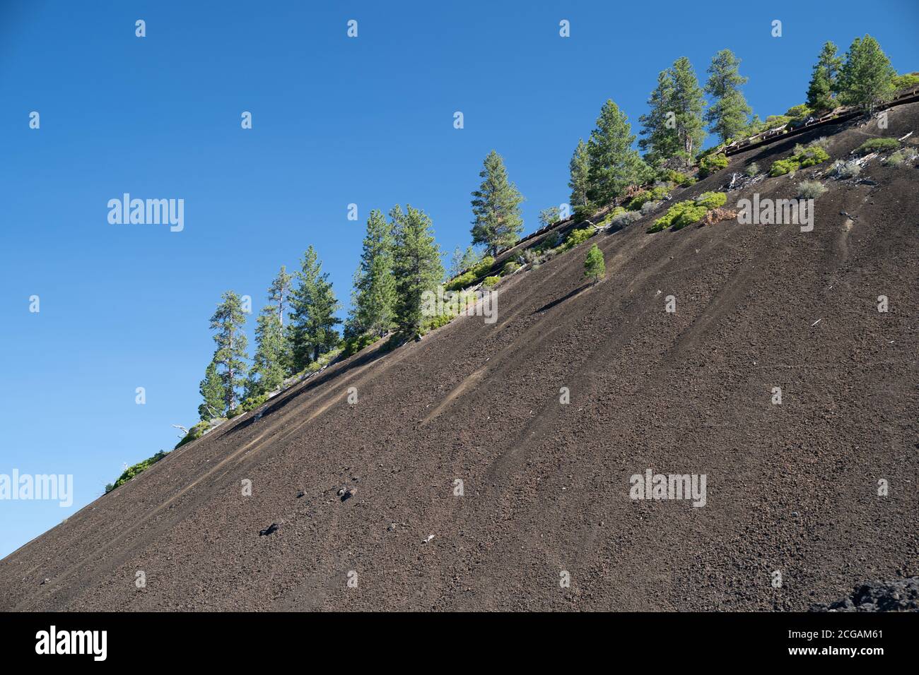 Side view of the cinder cone at Lava Lands - Newberry Crater National ...