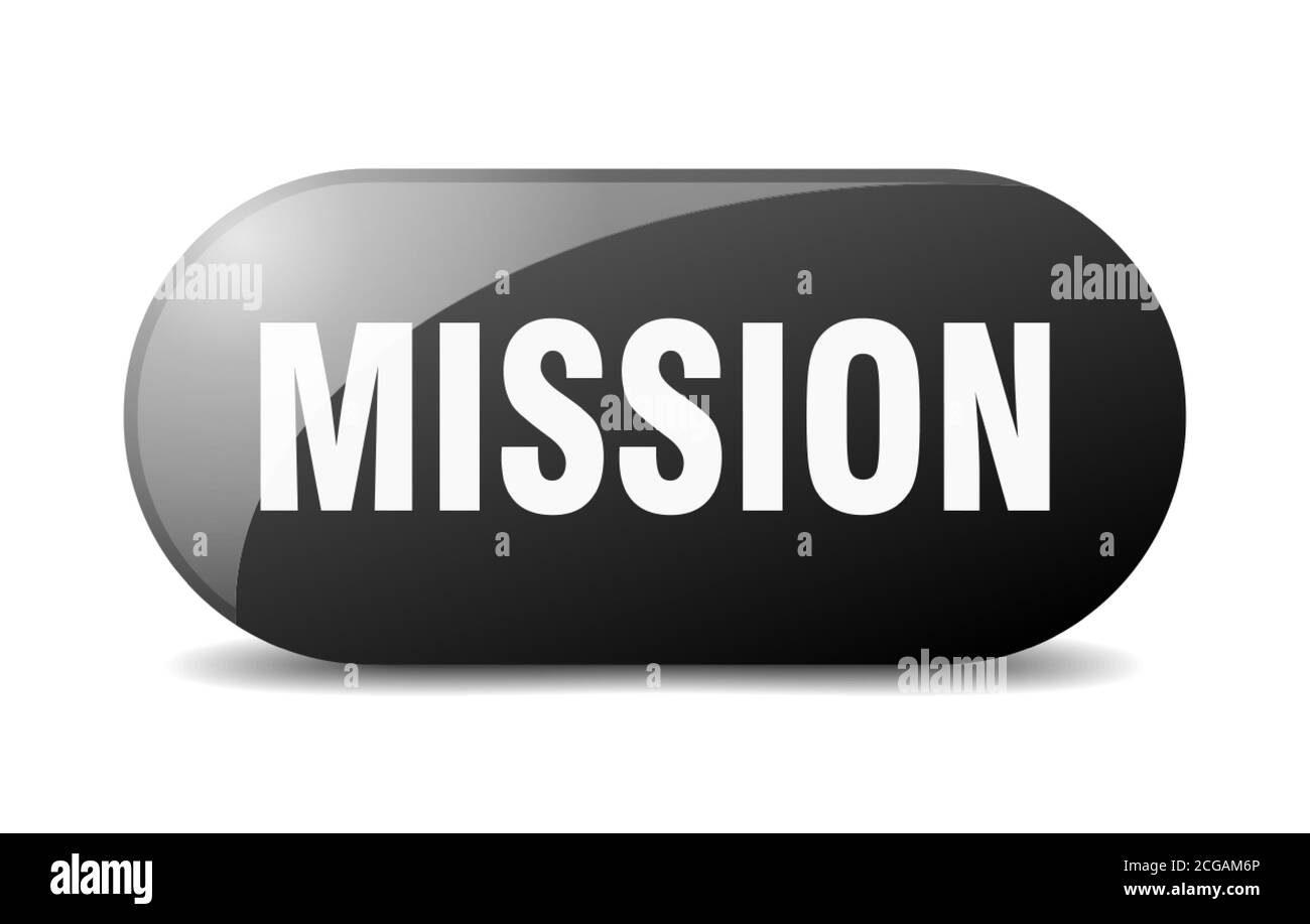 mission button. rounded glass sign. sticker. banner Stock Vector Image ...