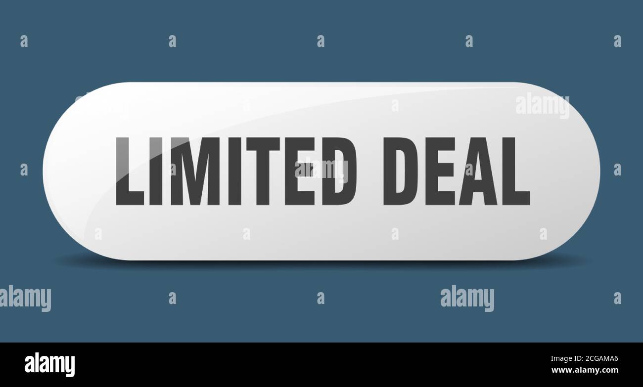 limited deal button. rounded glass sign. sticker. banner Stock Vector ...