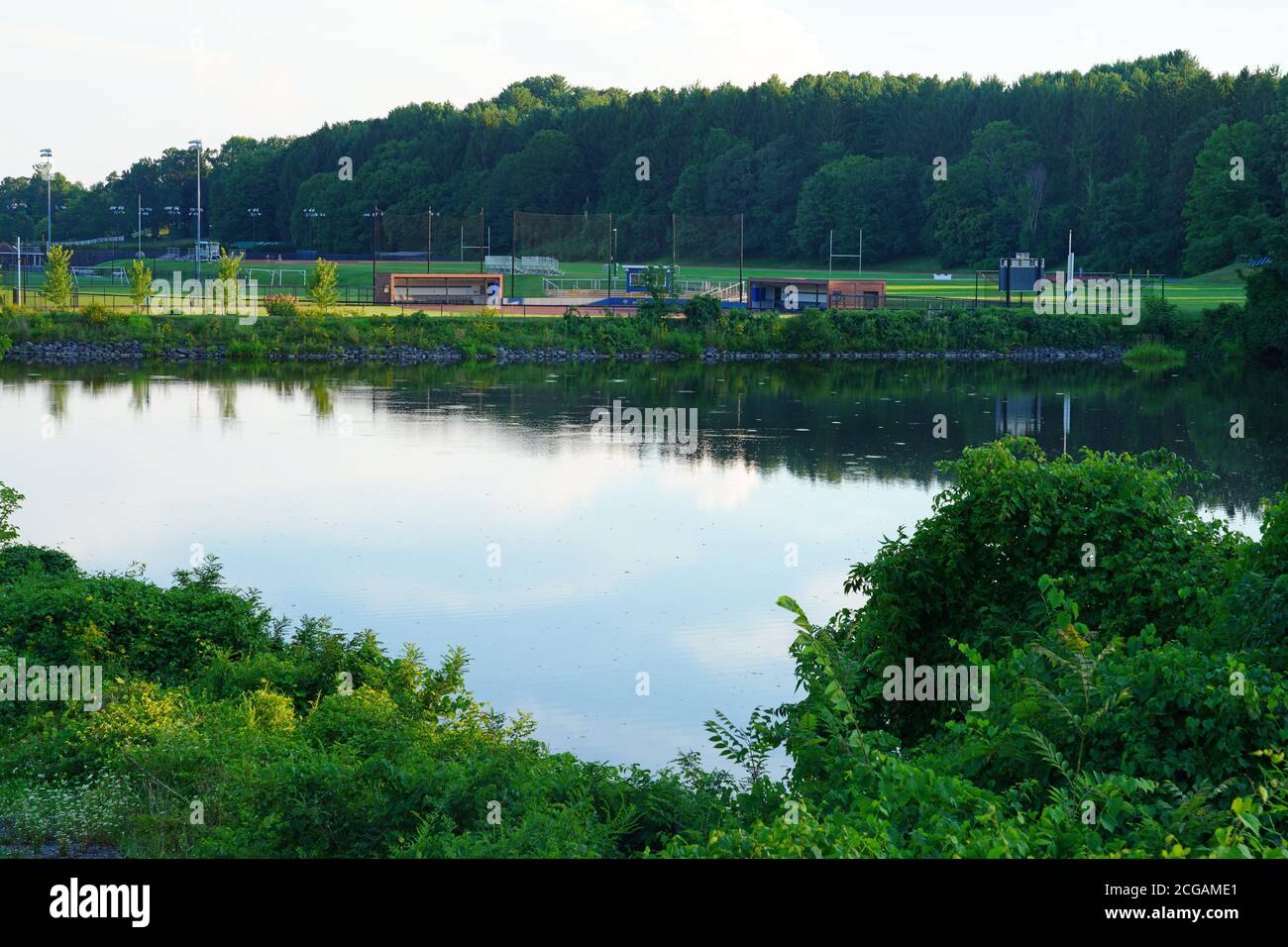 NORTHAMPTON, MA -12 AUG 2020- View of the campus of Smith College, a ...