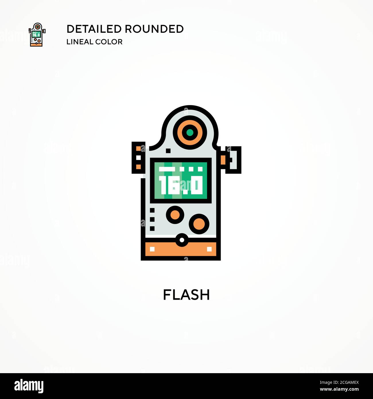Flash vector icon. Modern vector illustration concepts. Easy to edit ...