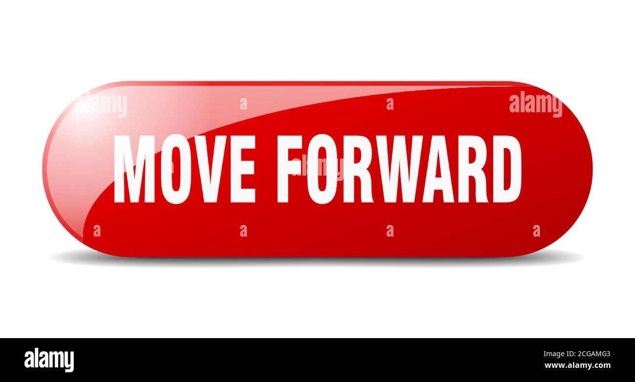 move forward button. rounded glass sign. sticker. banner Stock Vector ...