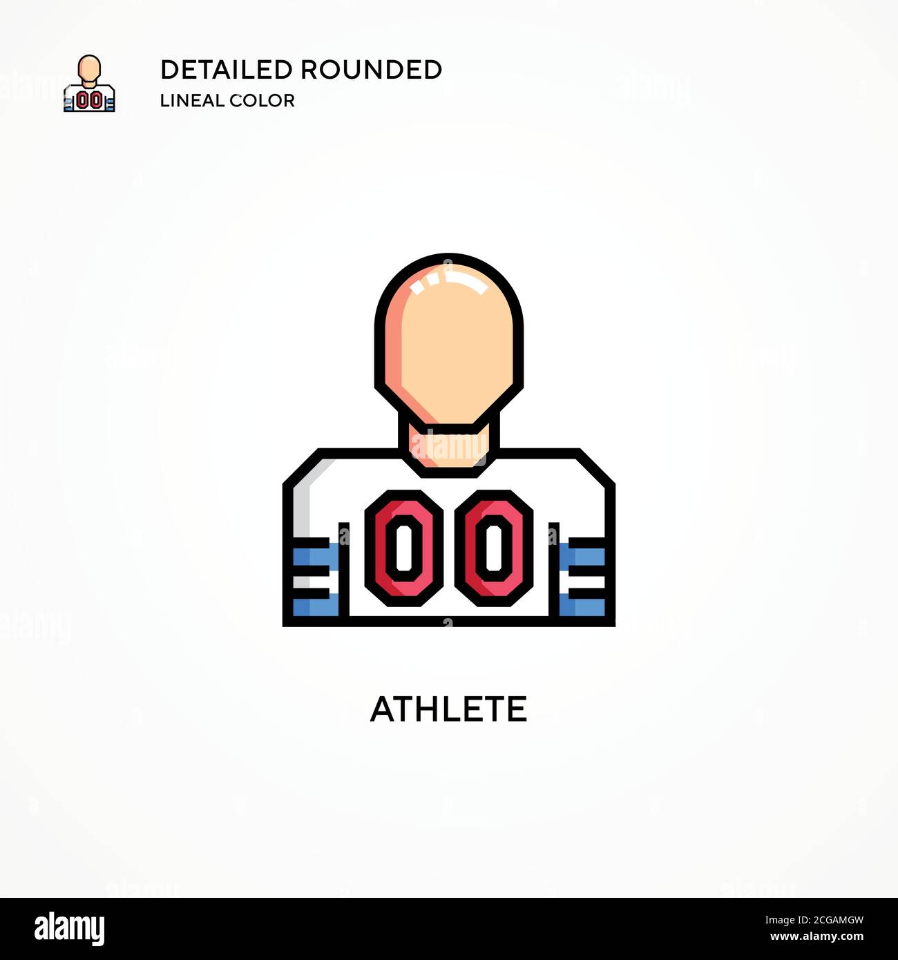 Athlete vector icon. Modern vector illustration concepts. Easy to edit ...