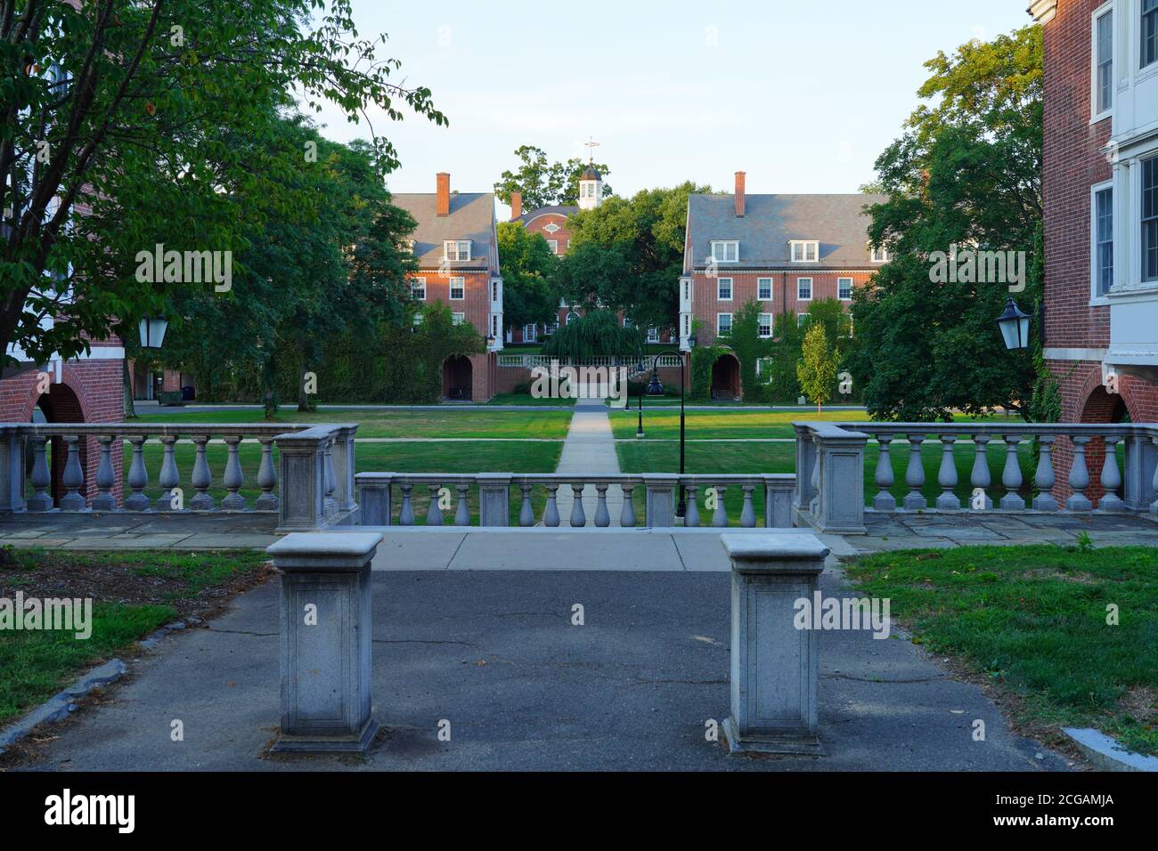 NORTHAMPTON, MA -12 AUG 2020- View of the campus of Smith College, a ...