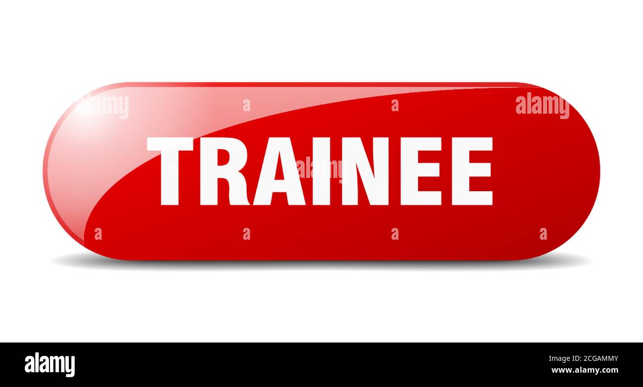 trainee button. rounded glass sign. sticker. banner Stock Vector Image ...