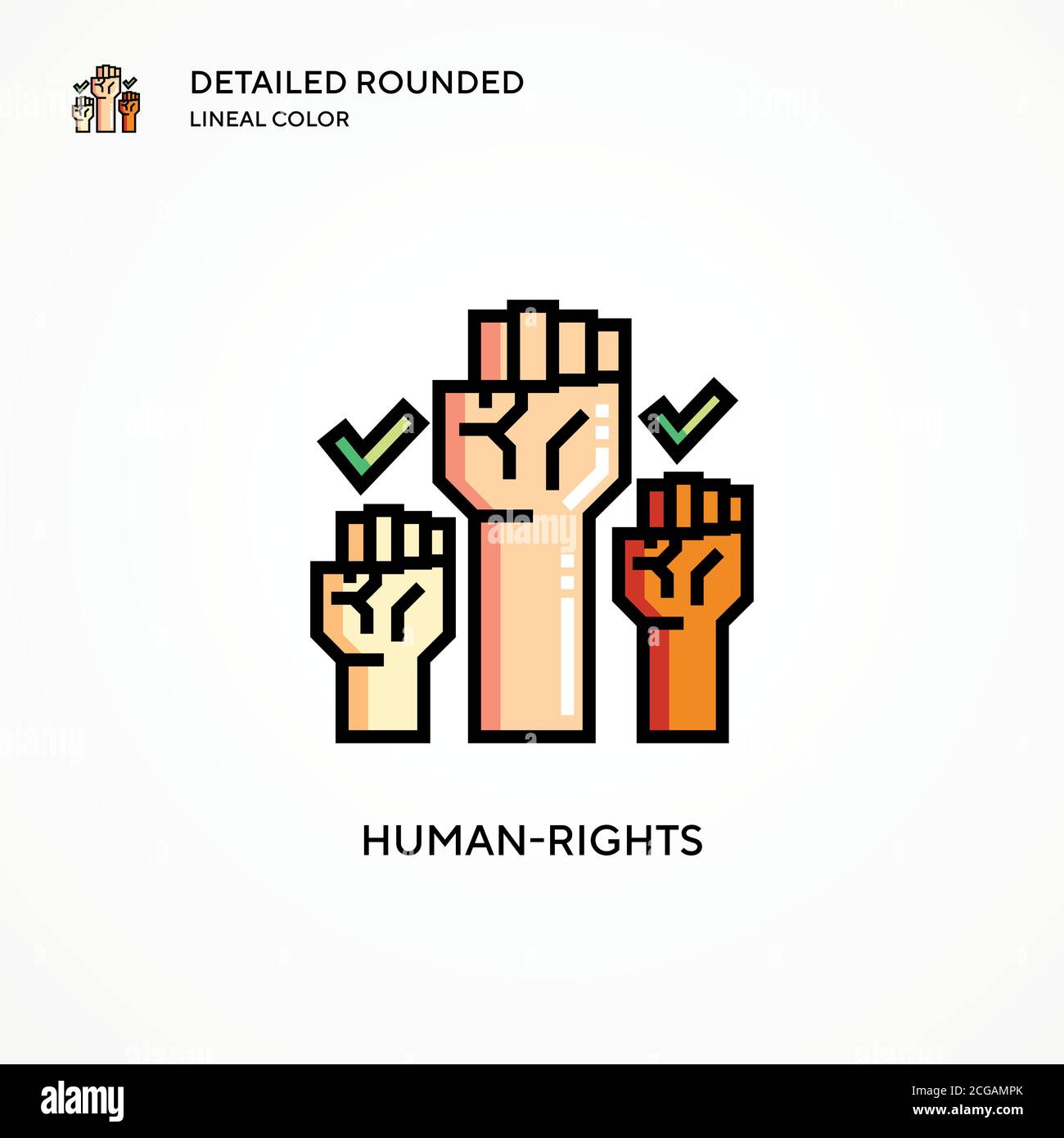 Human-rights vector icon. Modern vector illustration concepts. Easy to ...
