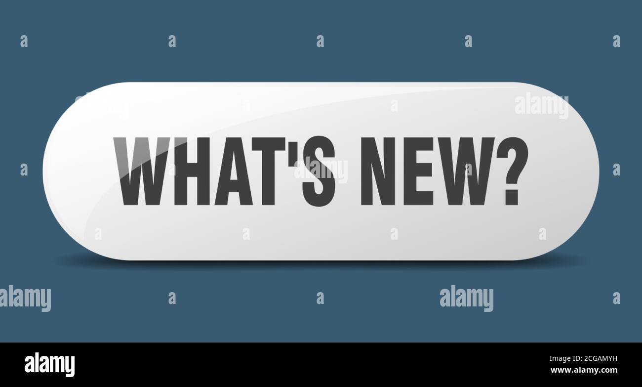 what's new? button. rounded glass sign. sticker. banner Stock Vector ...