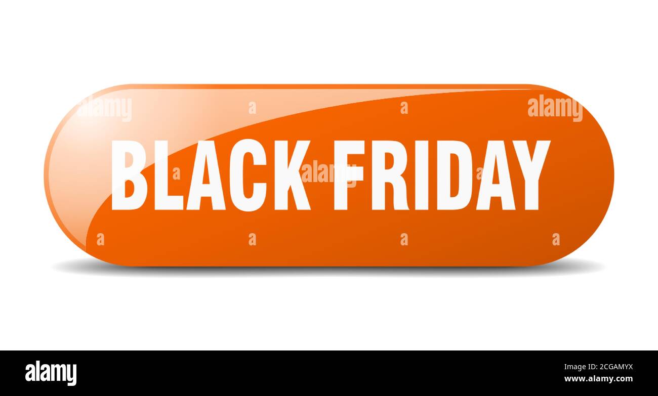 black friday button. rounded glass sign. sticker. banner Stock Vector ...