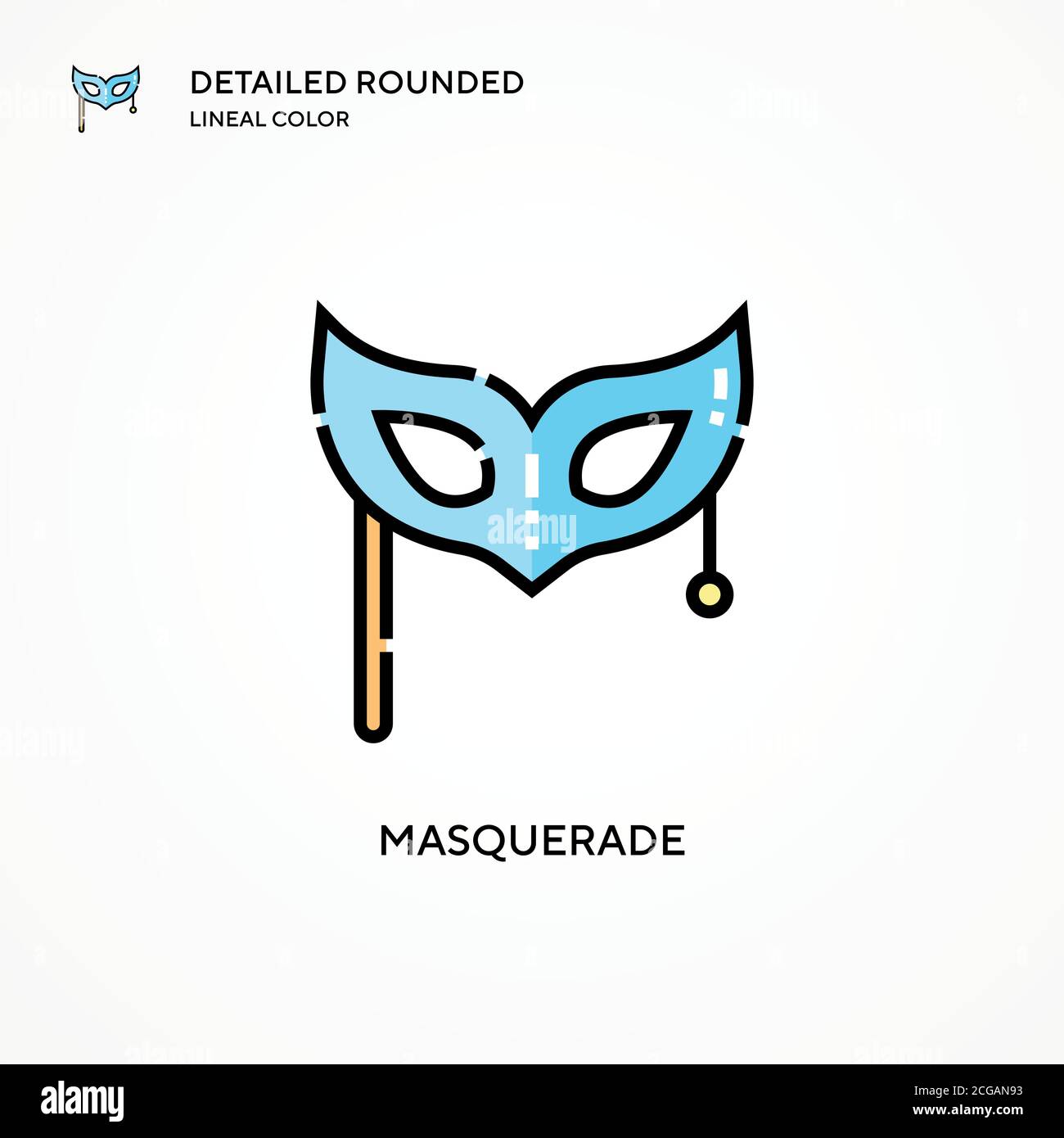 Masquerade vector icon. Modern vector illustration concepts. Easy to ...