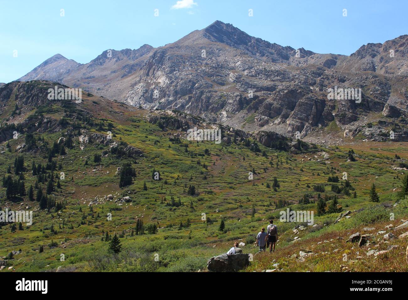 Mountains and Valleys in San Isabel National Park in Colorado Stock ...