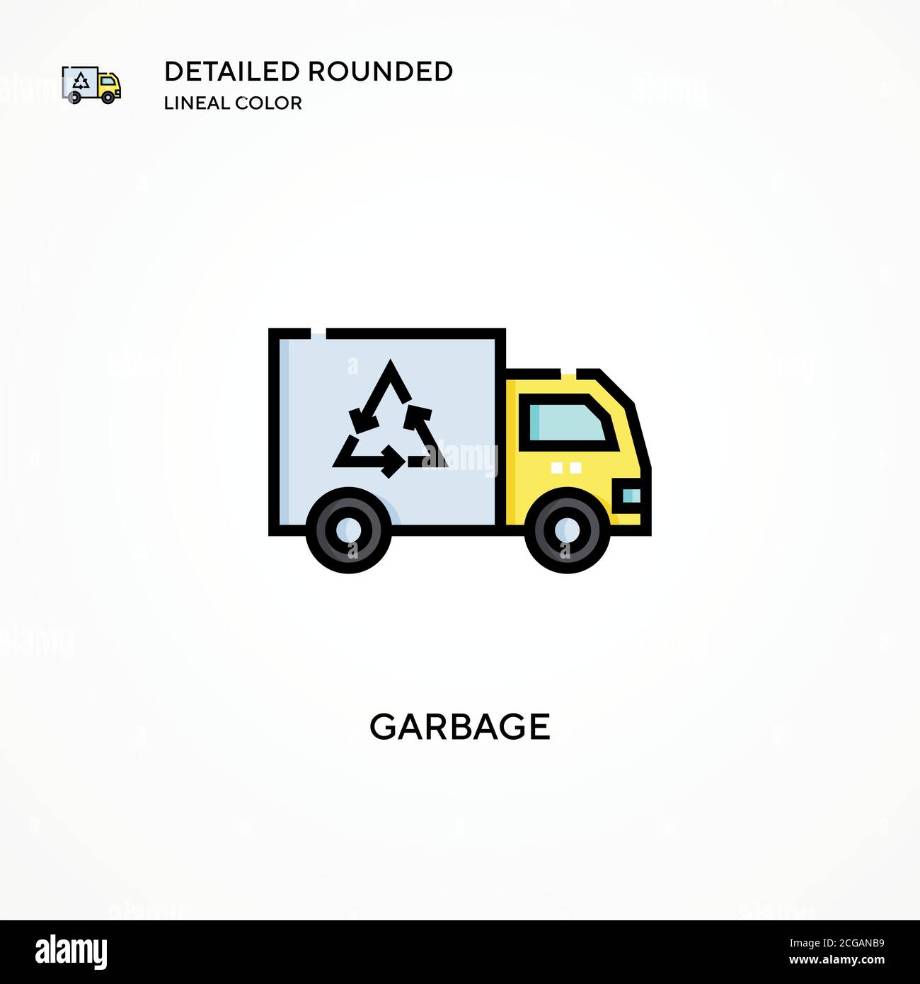 Garbage vector icon. Modern vector illustration concepts. Easy to edit ...
