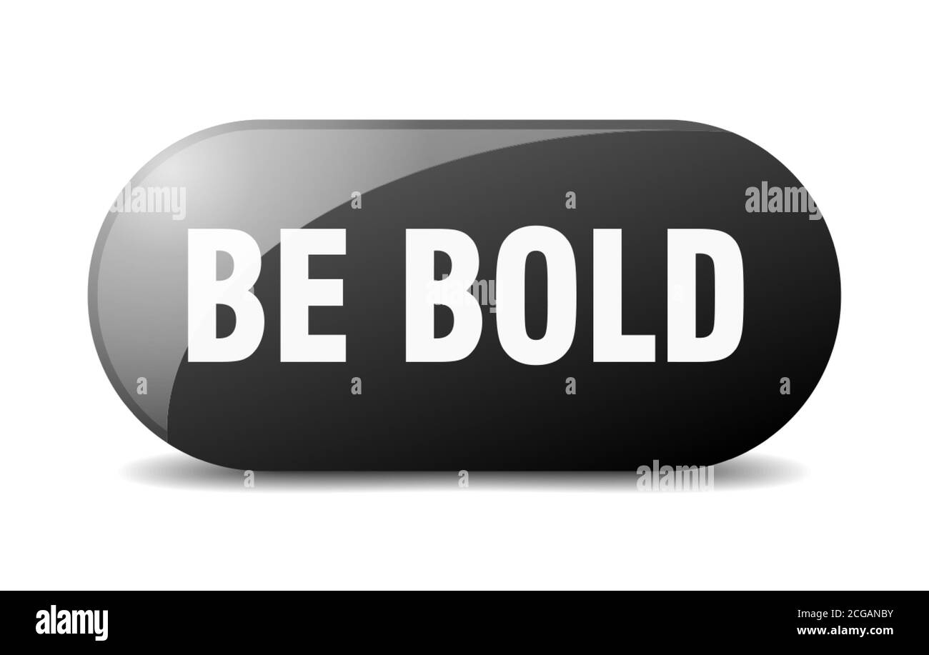 be bold button. rounded glass sign. sticker. banner Stock Vector Image ...