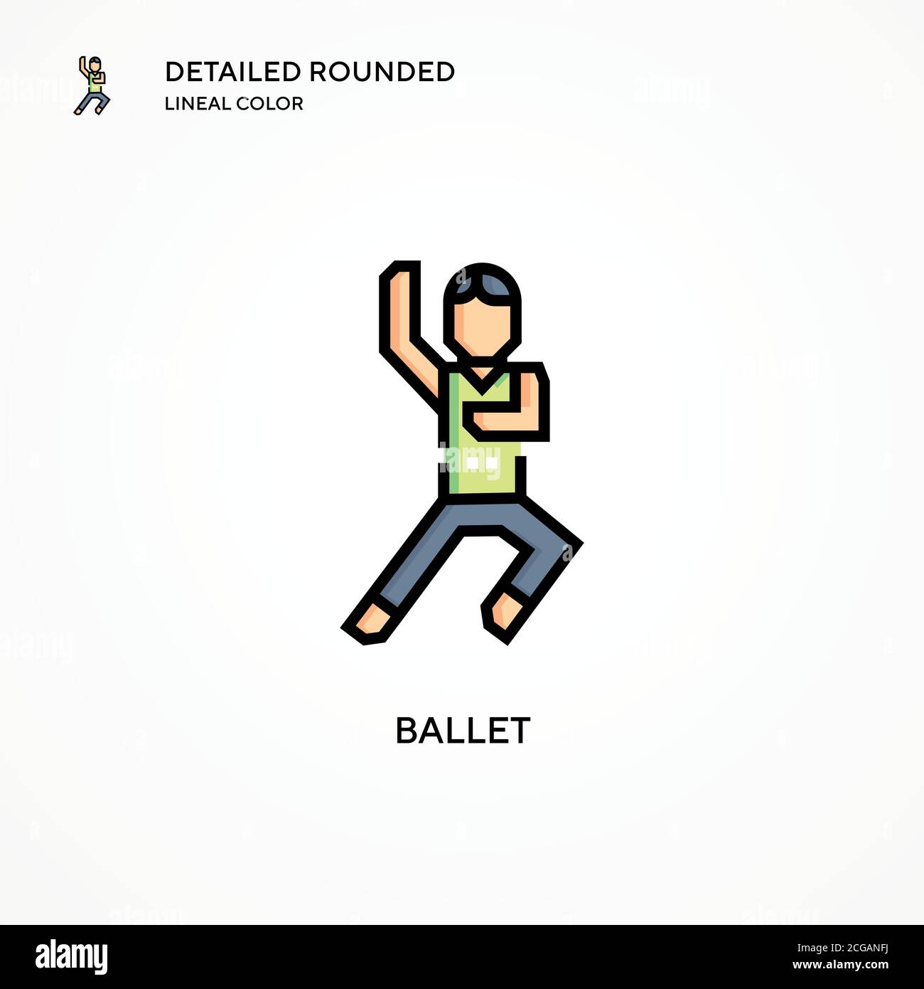 Ballet vector icon. Modern vector illustration concepts. Easy to edit ...