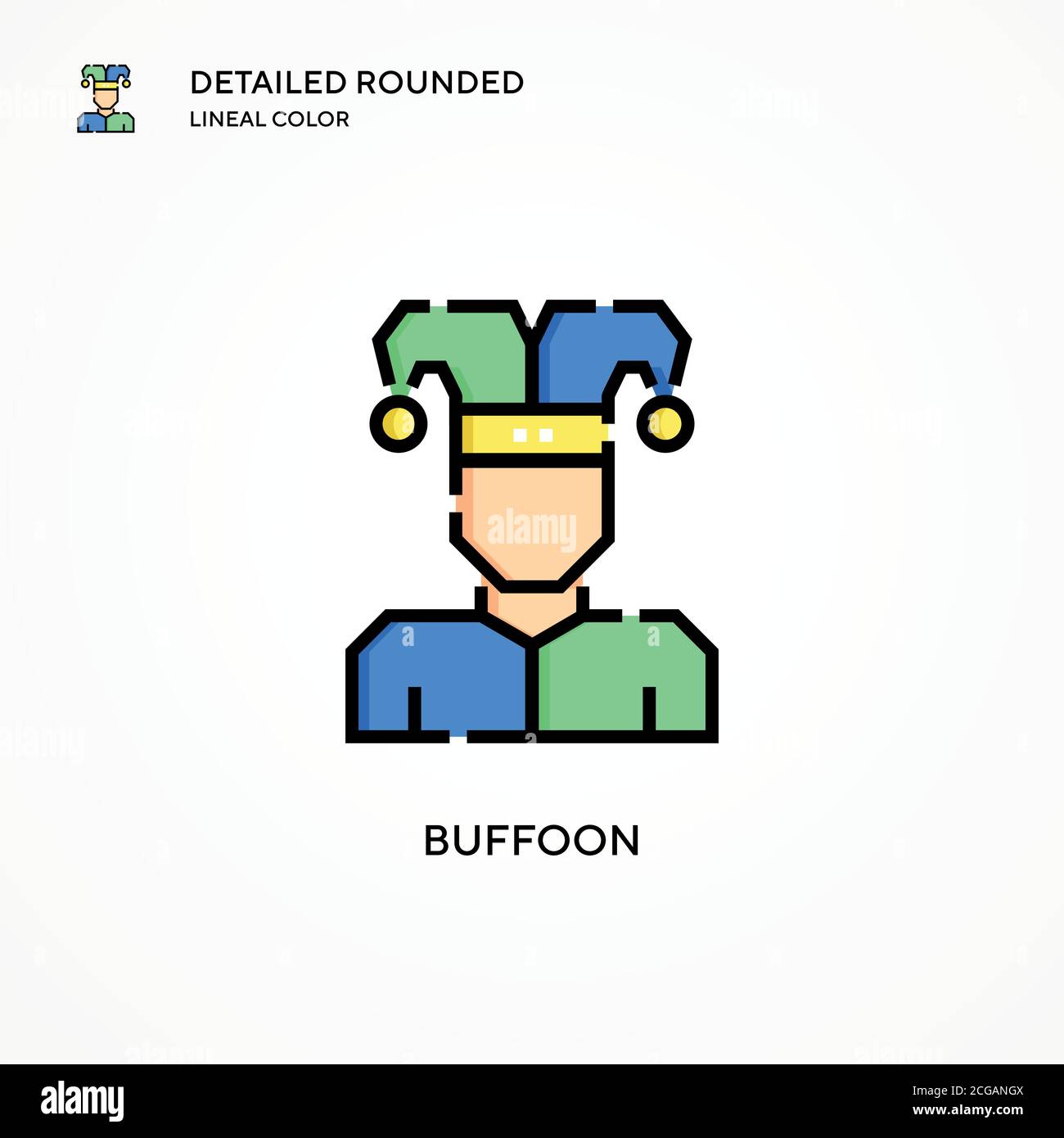 Buffoon vector icon. Modern vector illustration concepts. Easy to edit ...