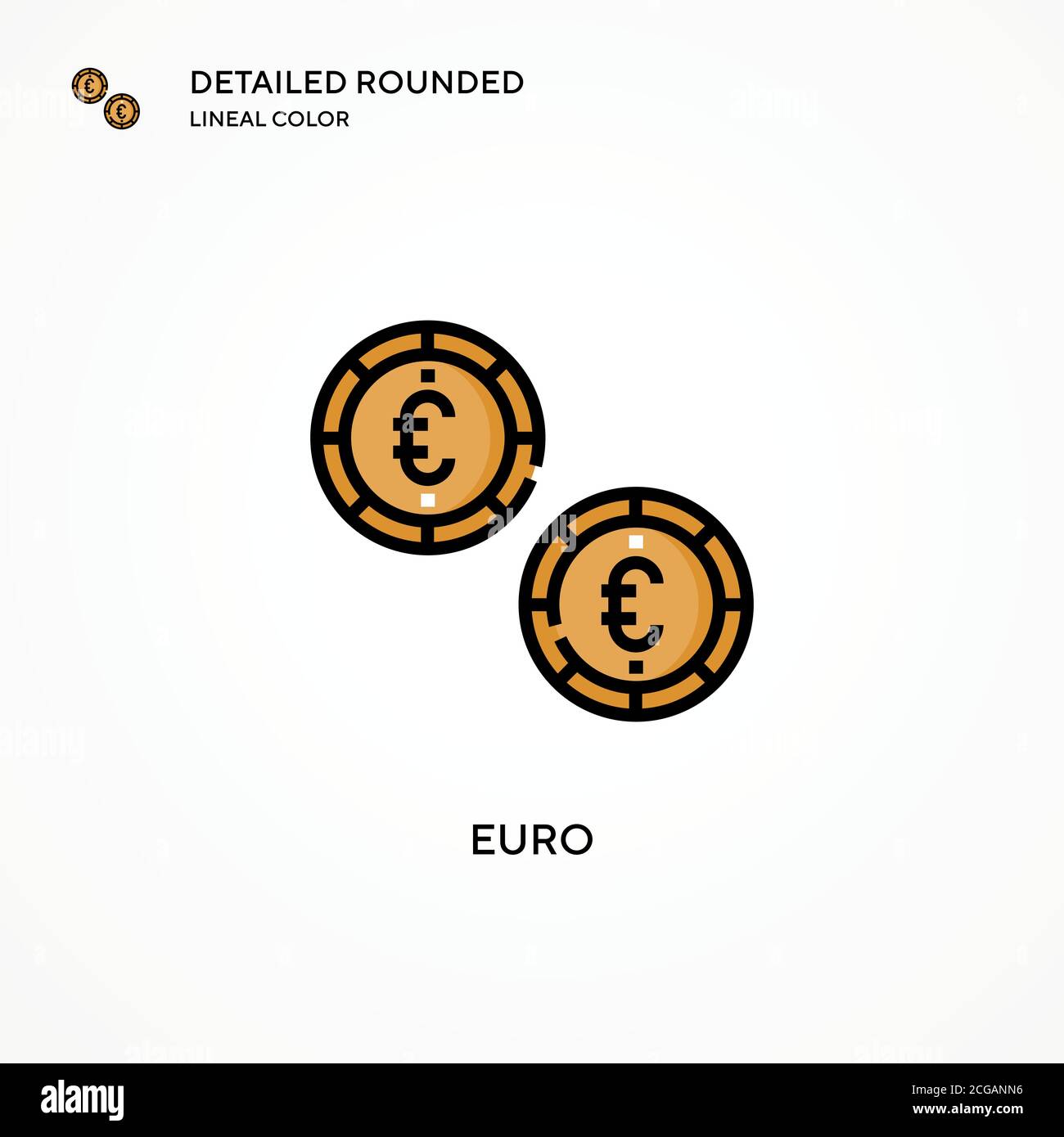 Euros coin Stock Vector Images - Alamy