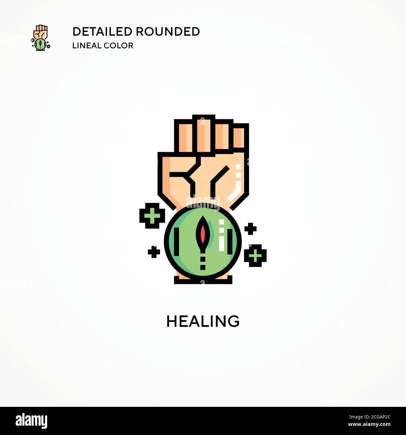 Healing vector icon. Modern vector illustration concepts. Easy to edit ...