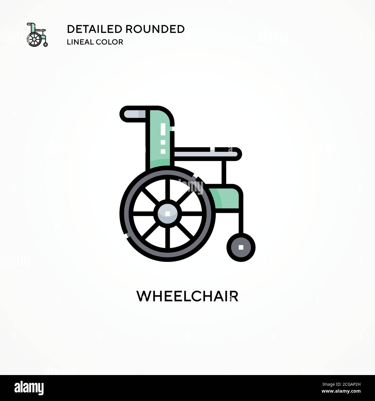 Wheelchair vector icon. Modern vector illustration concepts. Easy to ...