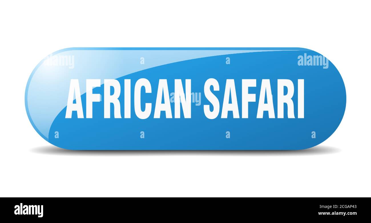 african safari button. rounded glass sign. sticker. banner Stock Vector ...