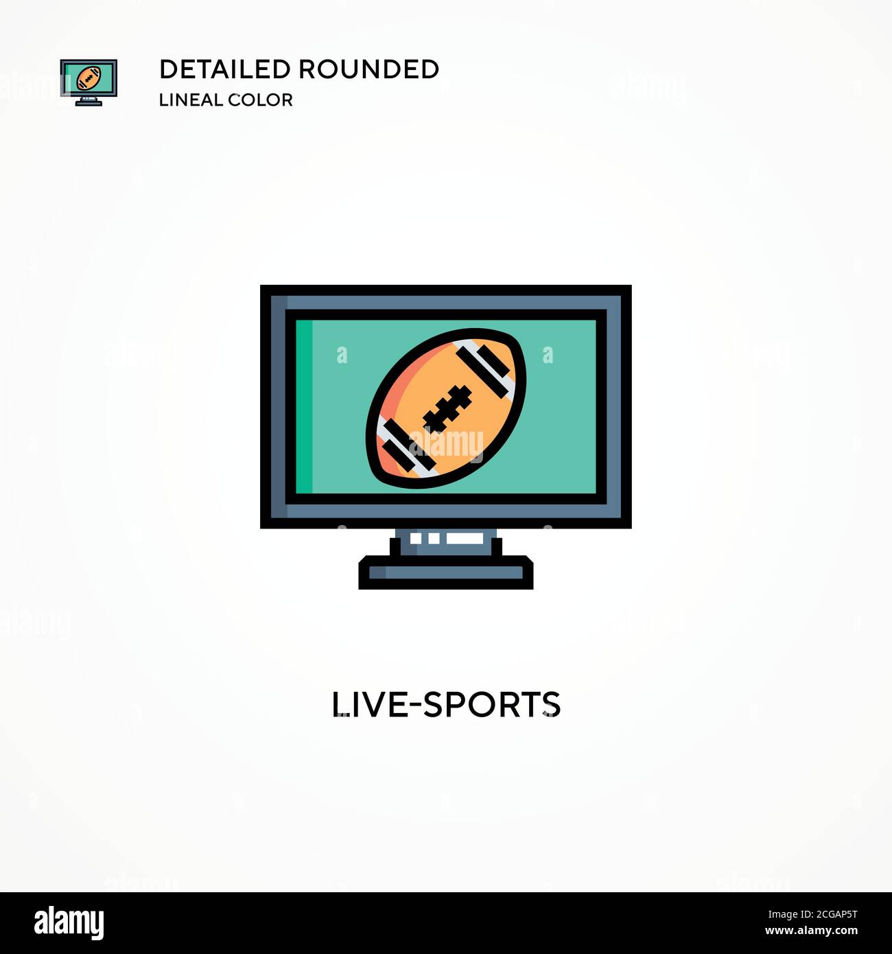 Live-sports vector icon. Modern vector illustration concepts. Easy to ...