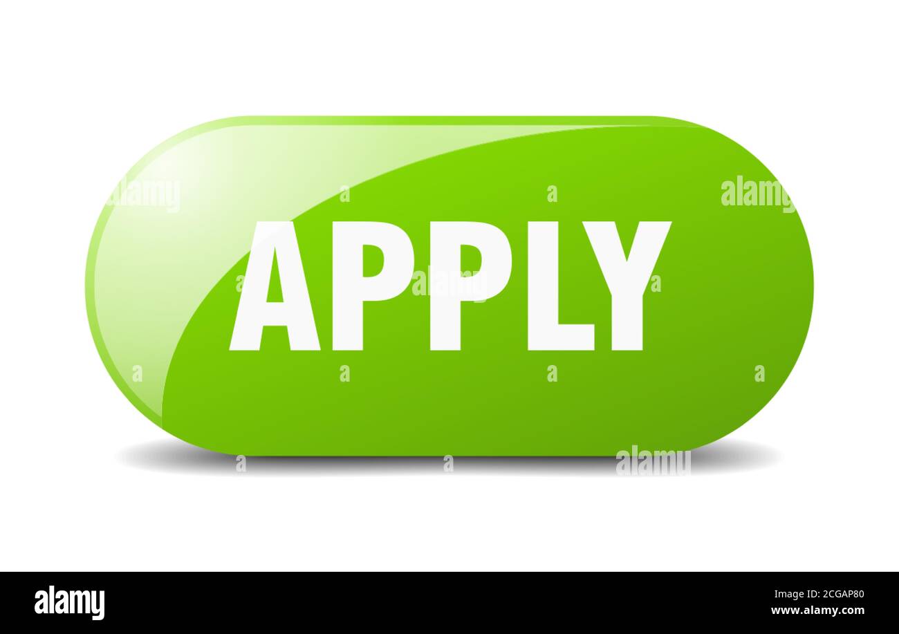 apply button. rounded glass sign. sticker. banner Stock Vector Image ...