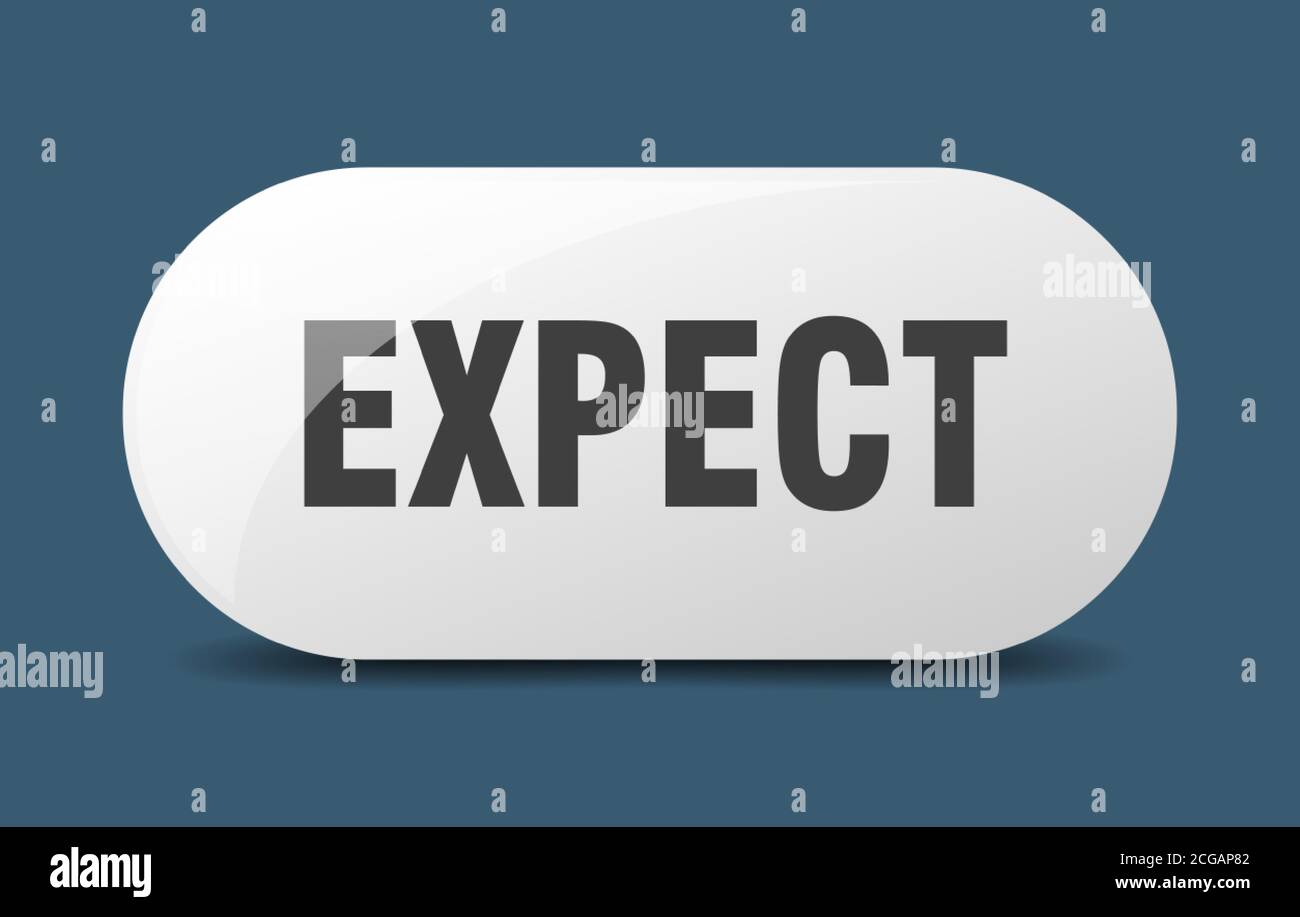 expect button. rounded glass sign. sticker. banner Stock Vector Image ...