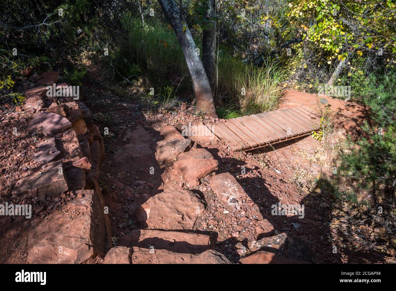 A gorgeous view of the landscape in Red Rock State Park, Arizona Stock ...