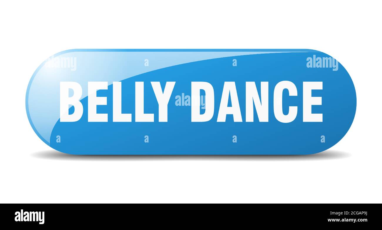 belly dance button. rounded glass sign. sticker. banner Stock Vector ...