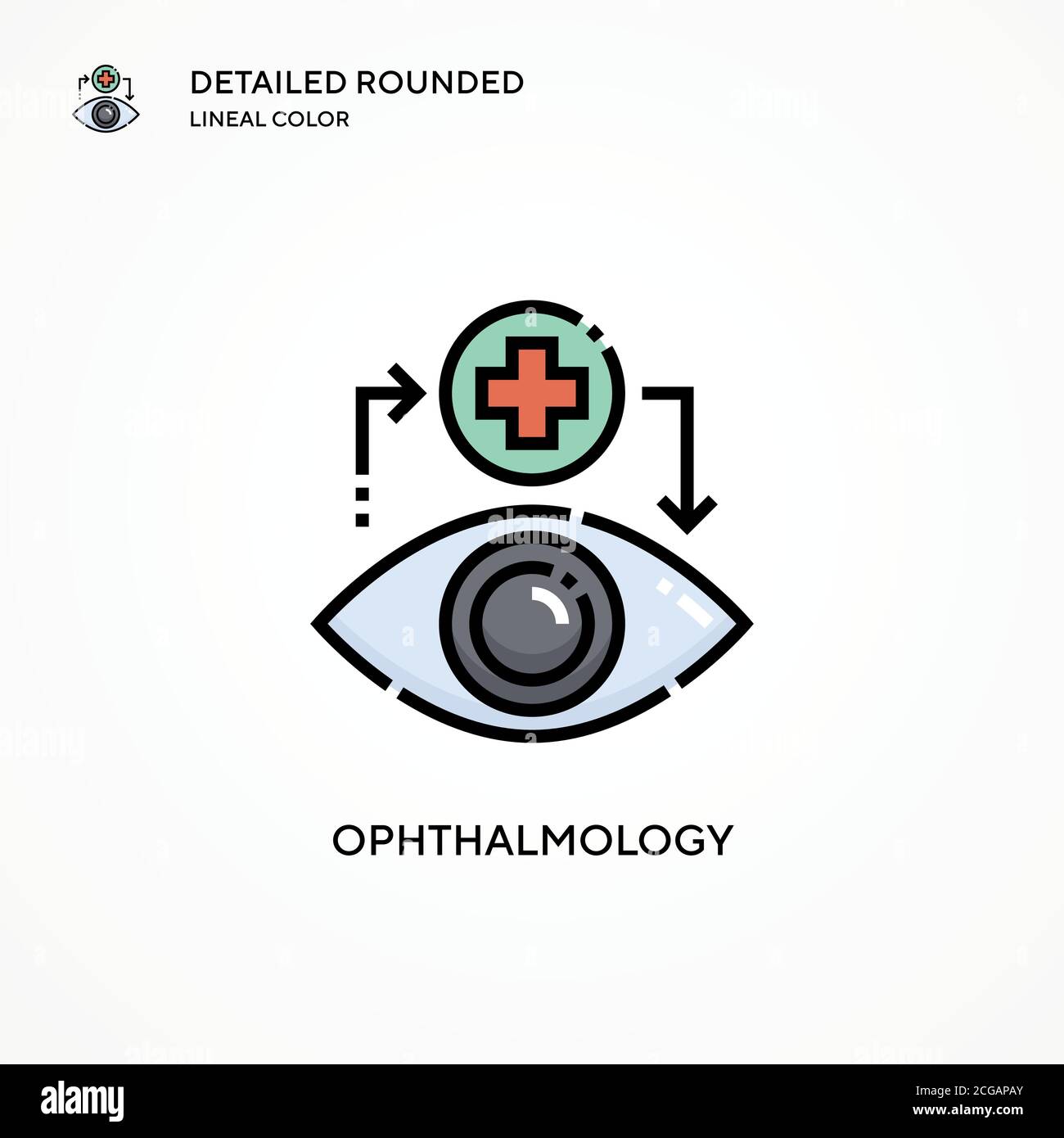 Ophthalmology vector icon. Modern vector illustration concepts. Easy to ...