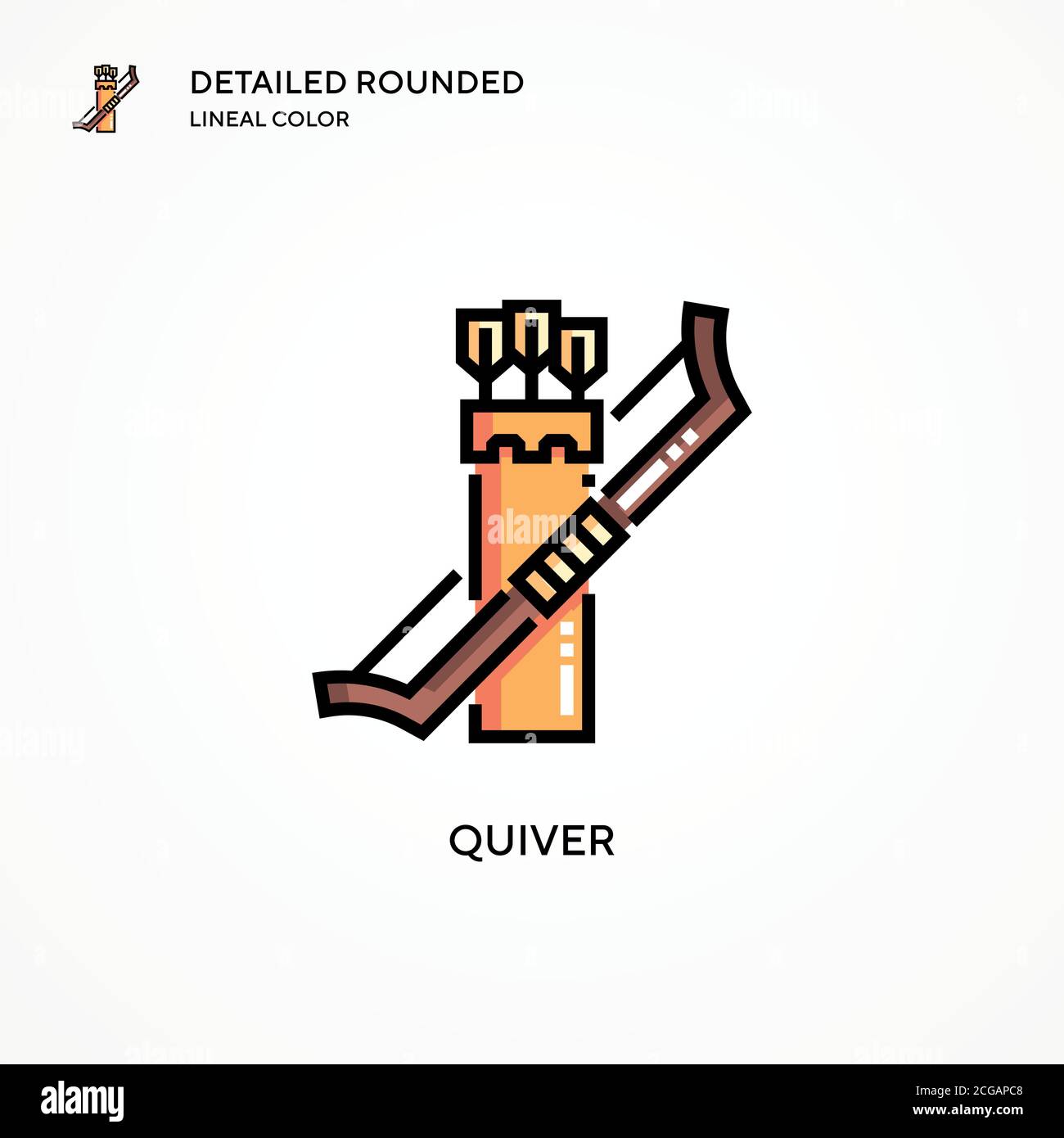 Quiver vector icon. Modern vector illustration concepts. Easy to edit ...