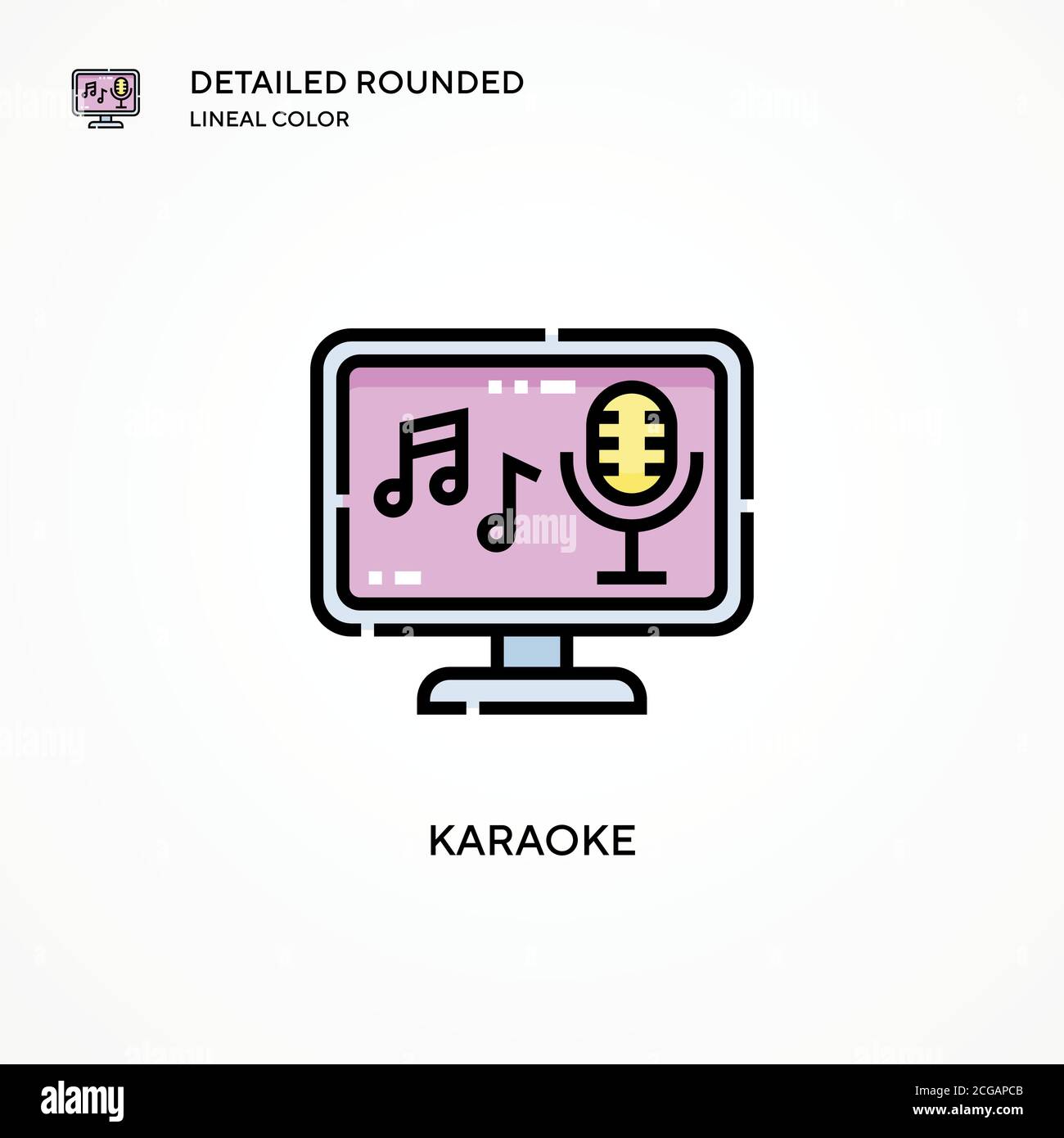 Karaoke vector icon. Modern vector illustration concepts. Easy to edit ...