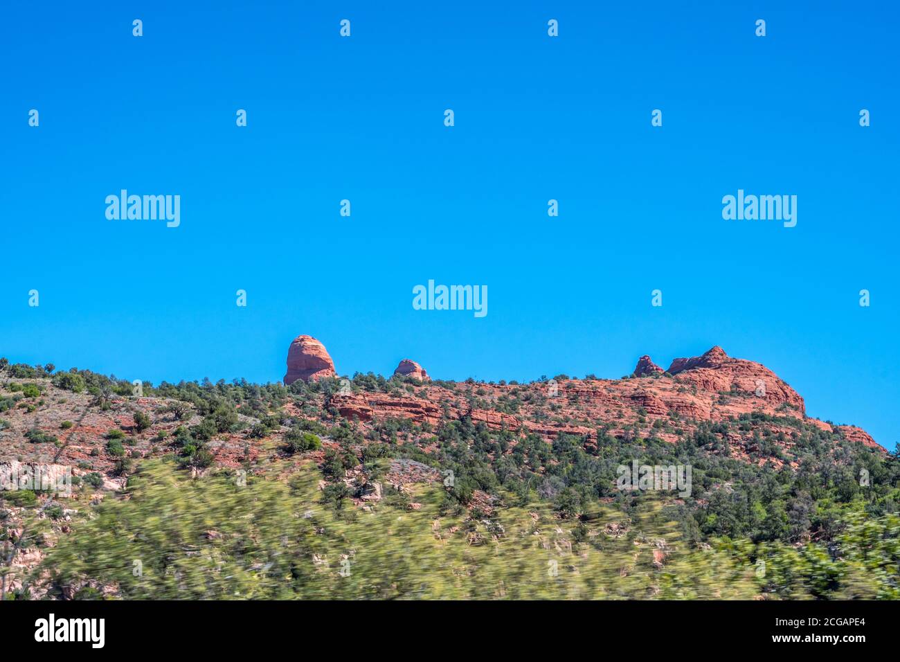 Red-Rock Buttes landscape in Red Rock State Park, Arizona Stock Photo ...