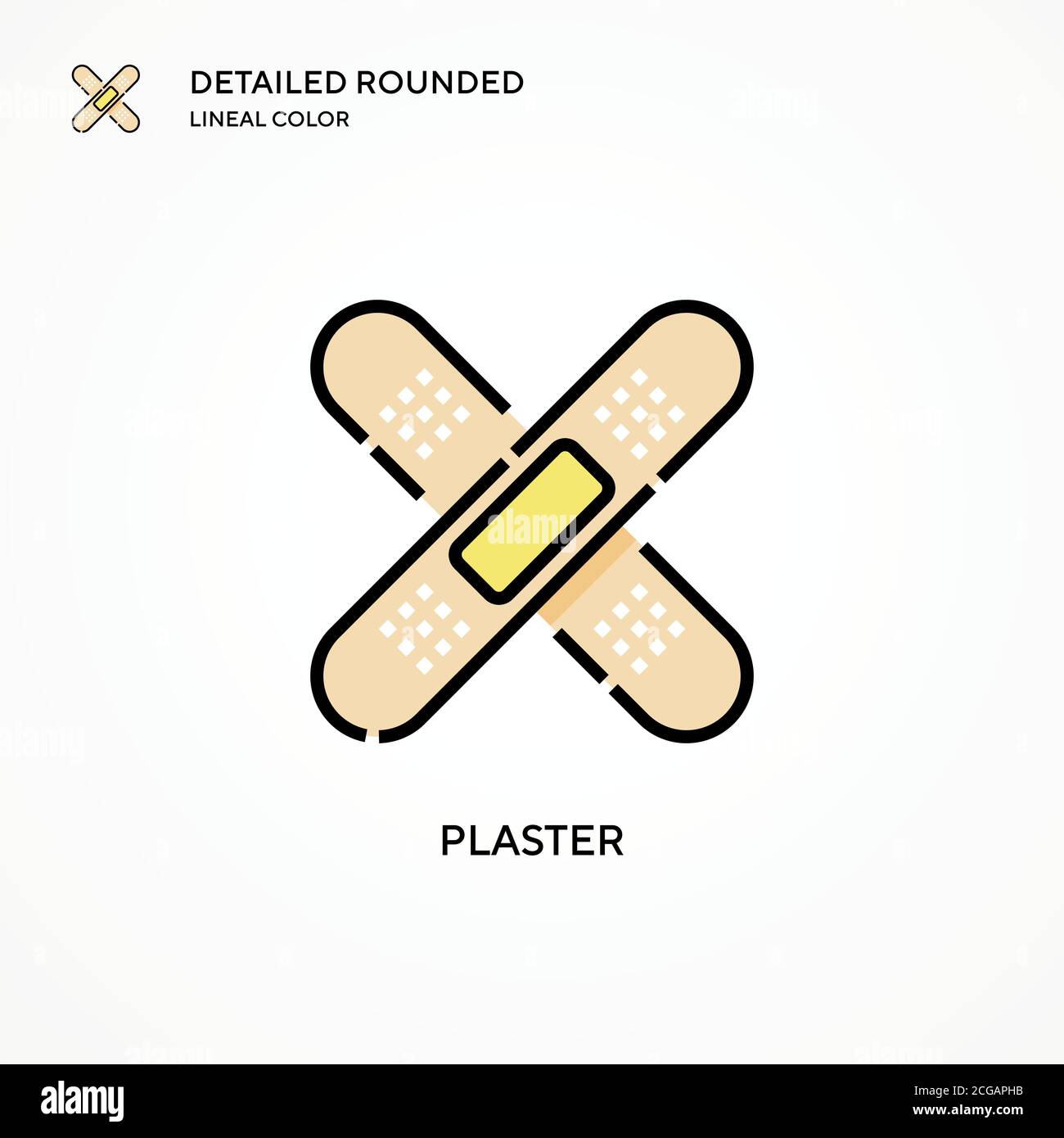 Plaster vector icon. Modern vector illustration concepts. Easy to edit ...