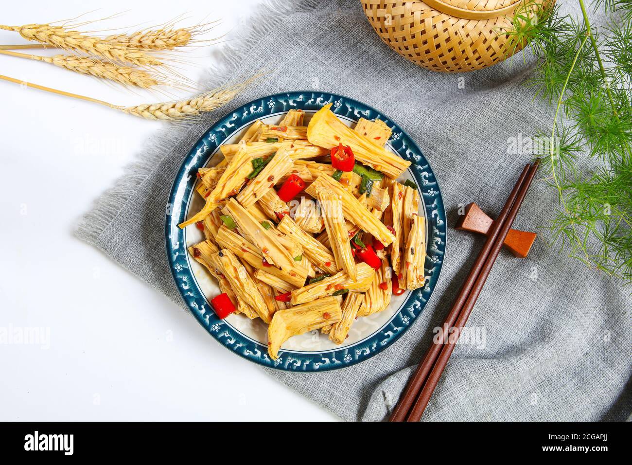 Cold bean curd stick Stock Photo - Alamy