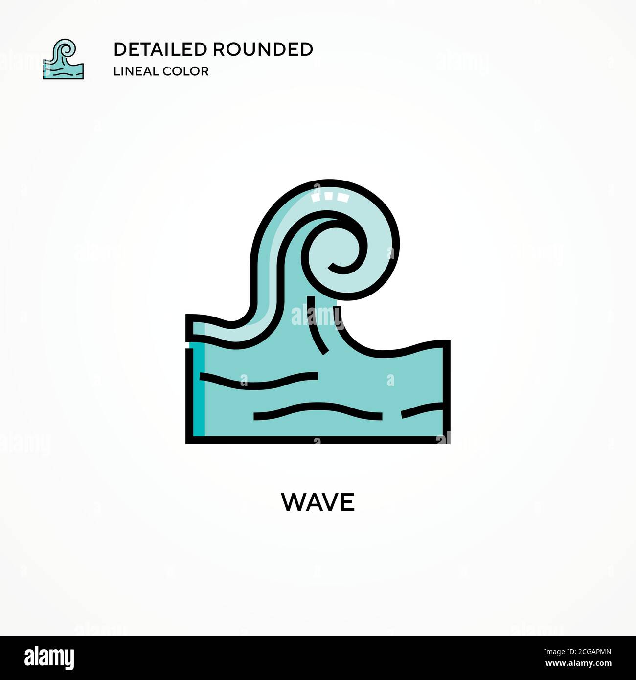 Wave vector icon. Modern vector illustration concepts. Easy to edit and ...