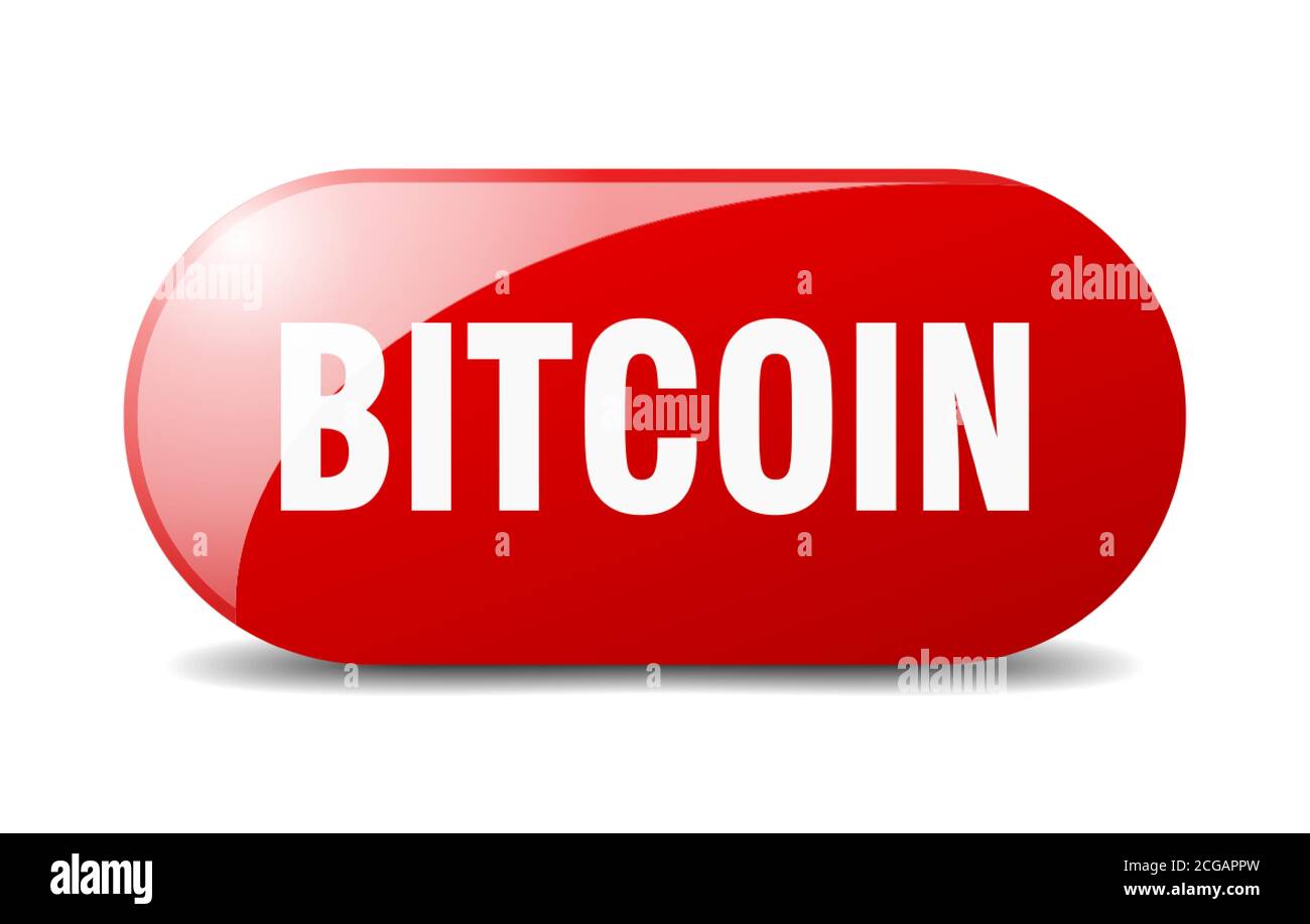 bitcoin button. rounded glass sign. sticker. banner Stock Vector Image ...