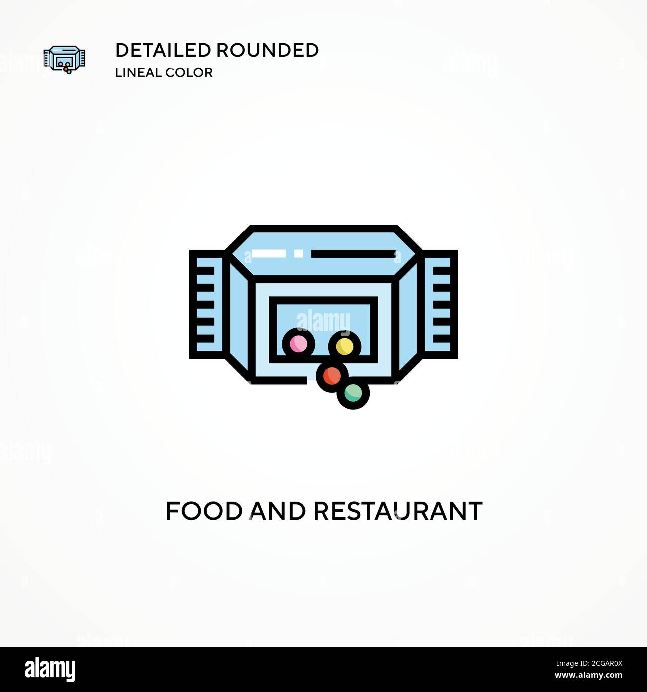 Food and restaurant vector icon. Modern vector illustration concepts ...
