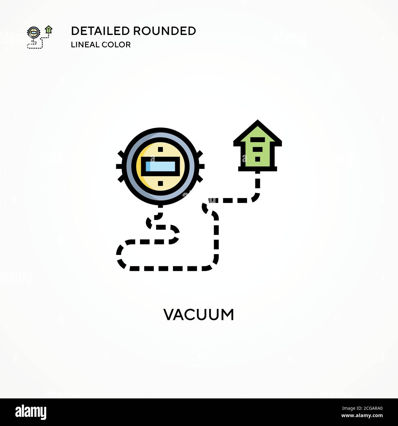 Vacuum vector icon. Modern vector illustration concepts. Easy to edit ...