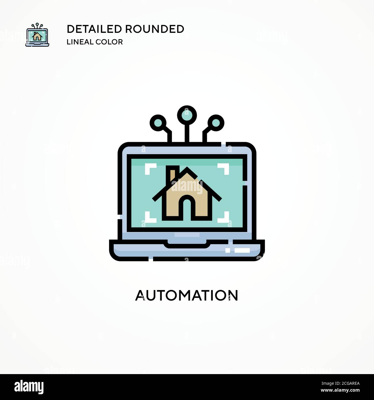 Automation vector icon. Modern vector illustration concepts. Easy to ...