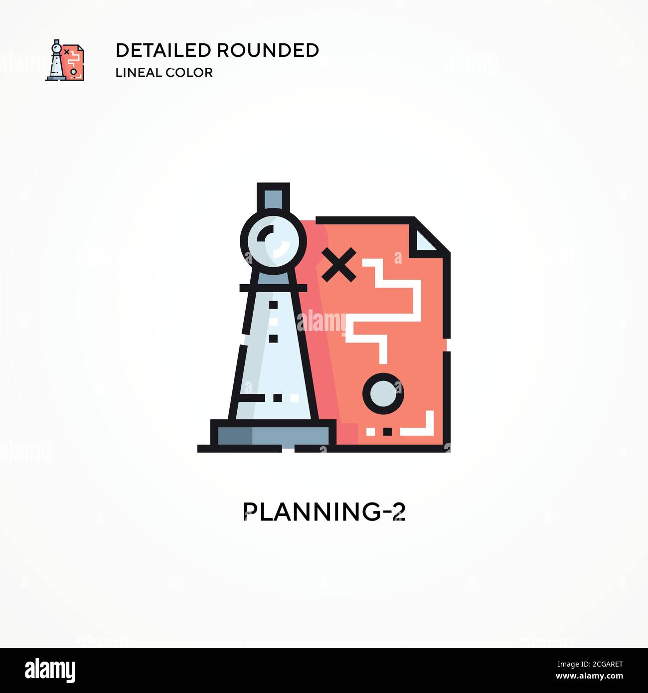 Planning-2 vector icon. Modern vector illustration concepts. Easy to ...