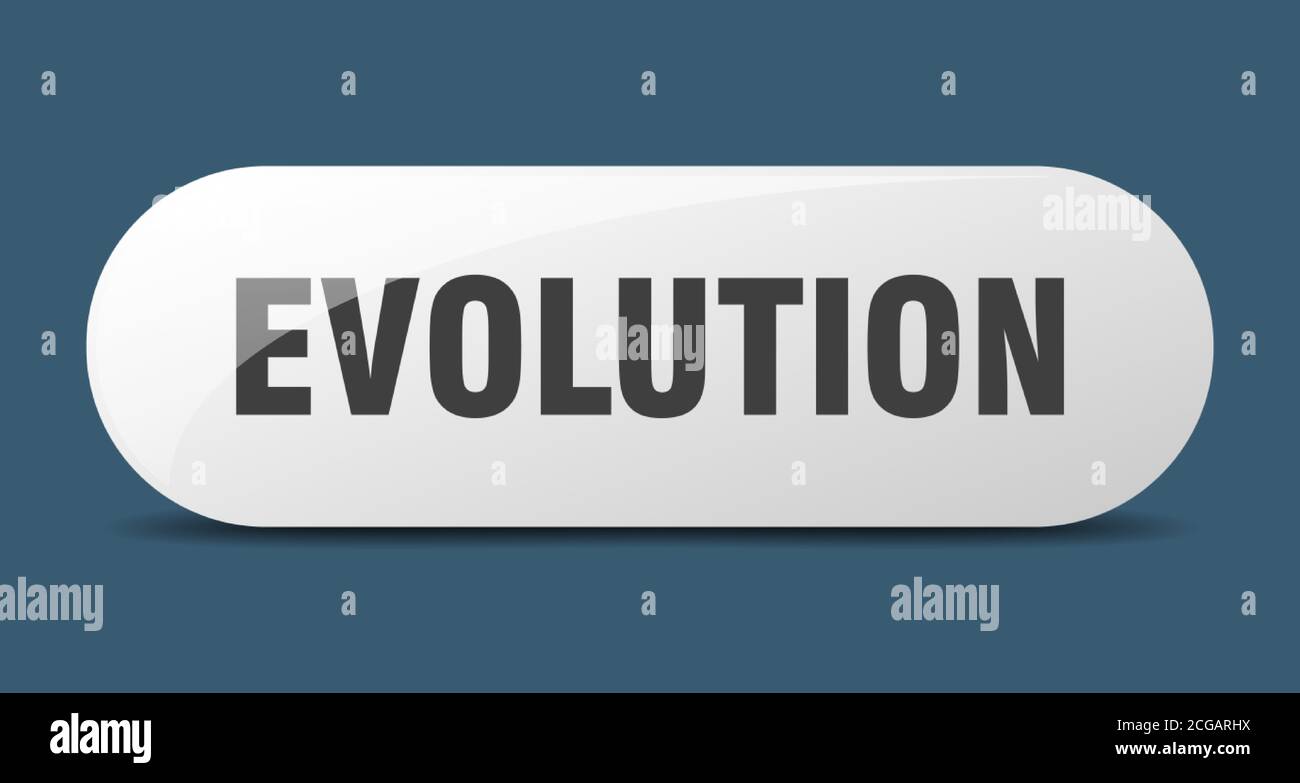 evolution button. rounded glass sign. sticker. banner Stock Vector ...