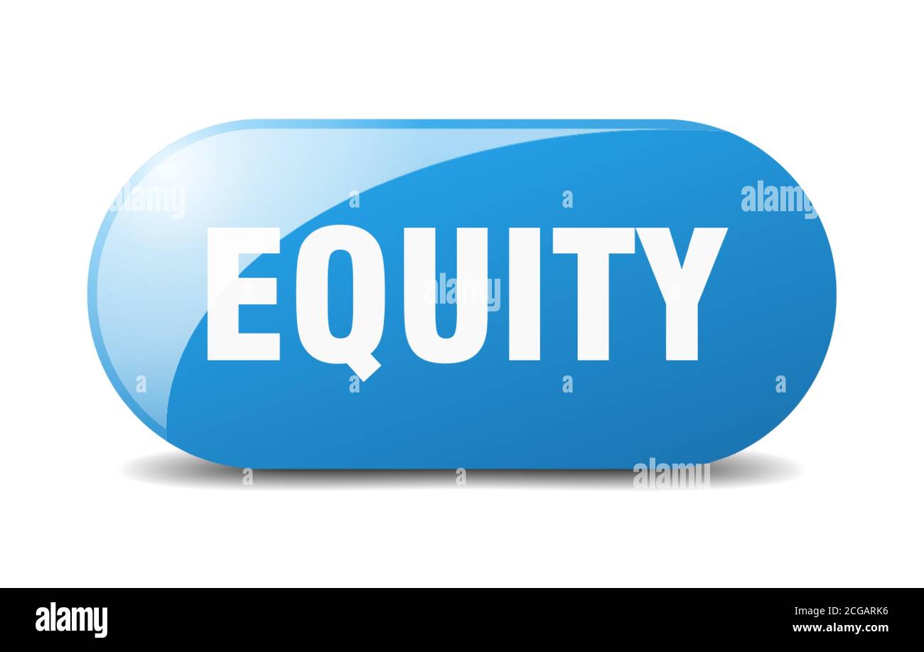 equity button. rounded glass sign. sticker. banner Stock Vector Image ...