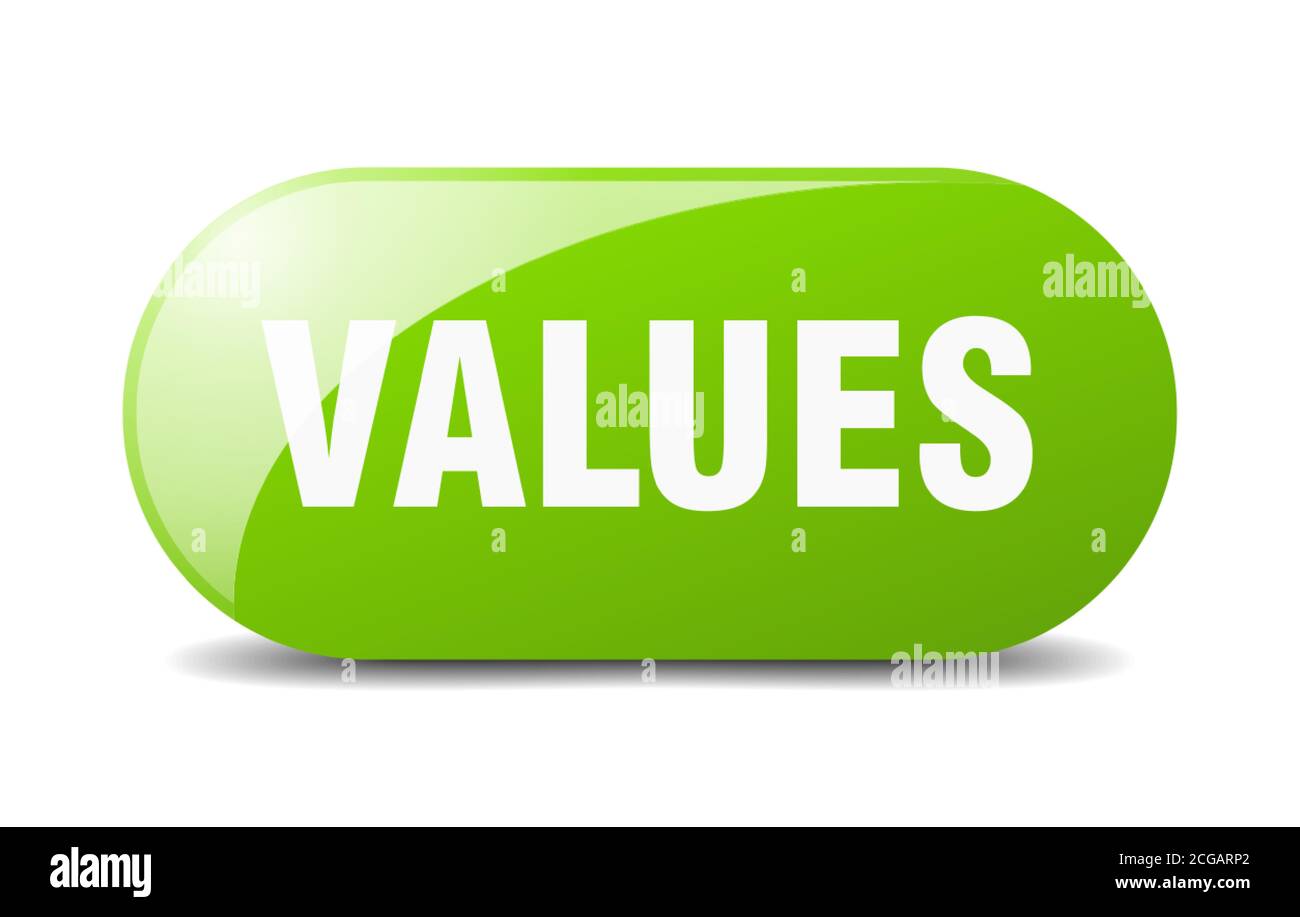 values button. rounded glass sign. sticker. banner Stock Vector Image ...