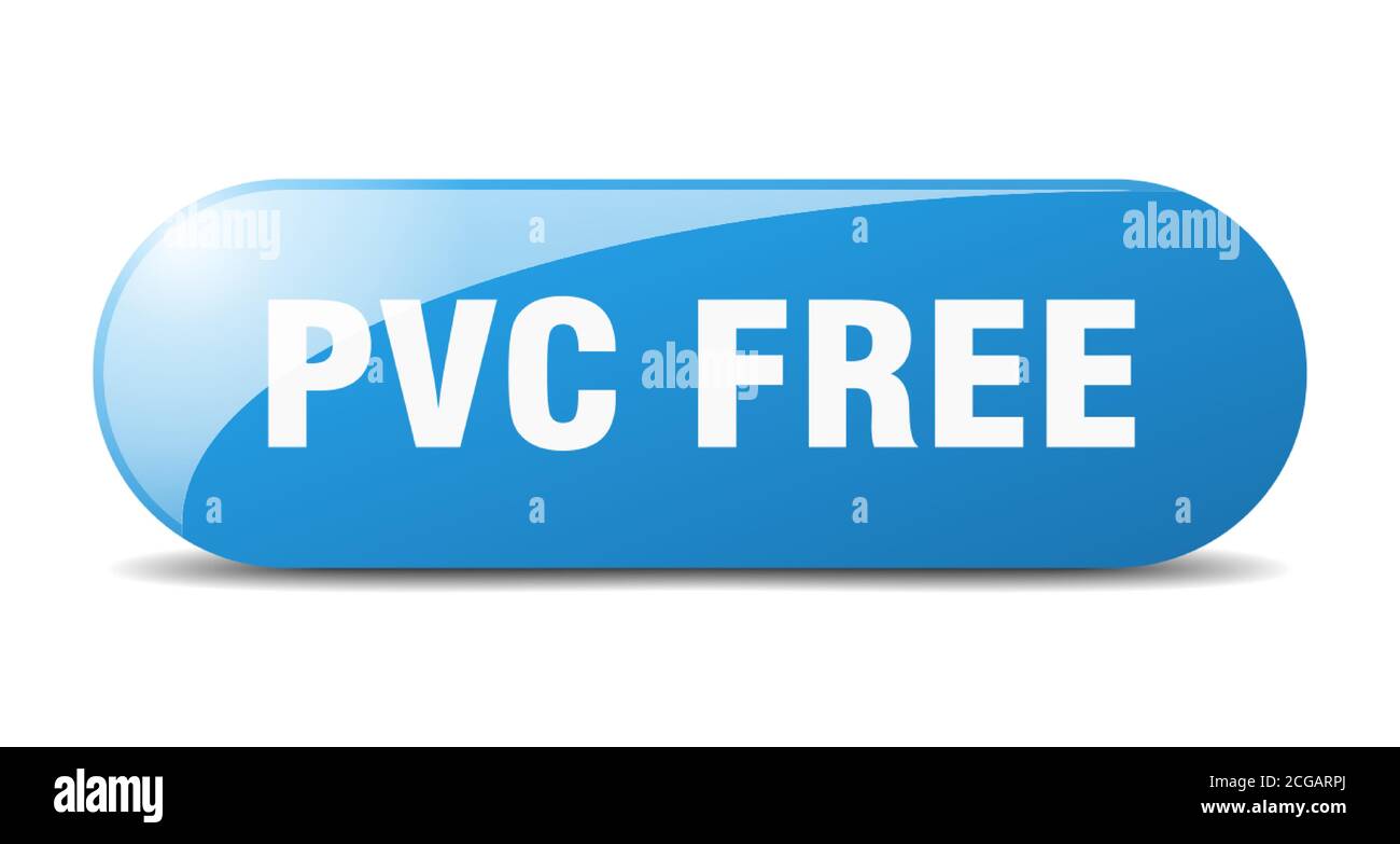 pvc free button. rounded glass sign. sticker. banner Stock Vector Image ...