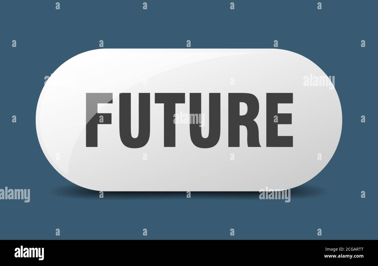 future button. rounded glass sign. sticker. banner Stock Vector Image ...