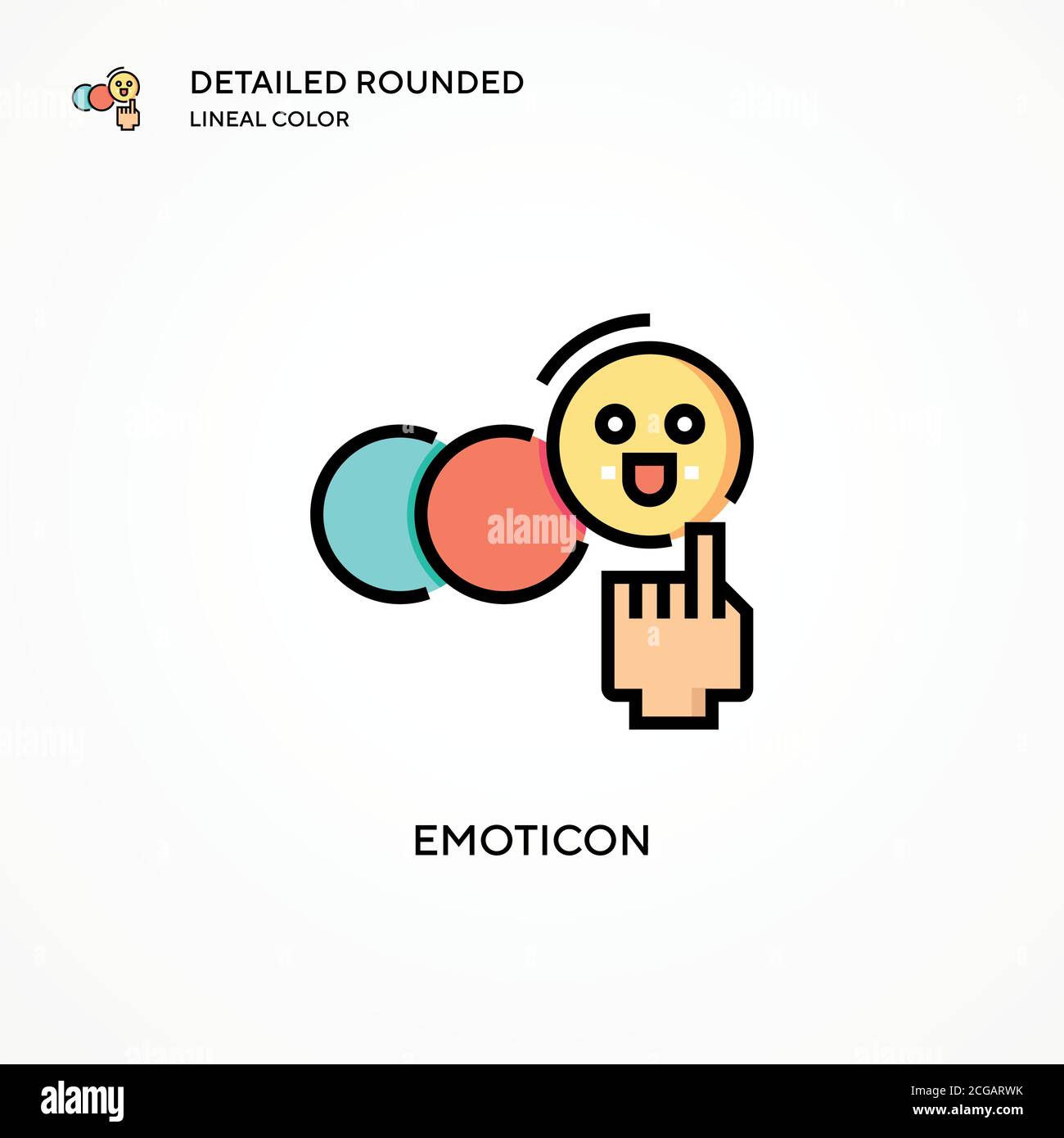Emoticon vector icon. Modern vector illustration concepts. Easy to edit ...