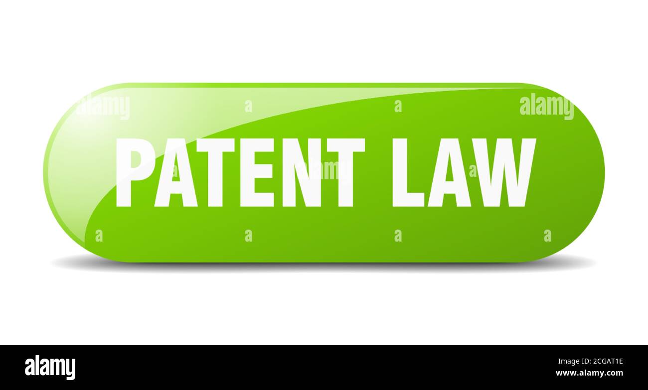 patent law button. rounded glass sign. sticker. banner Stock Vector ...