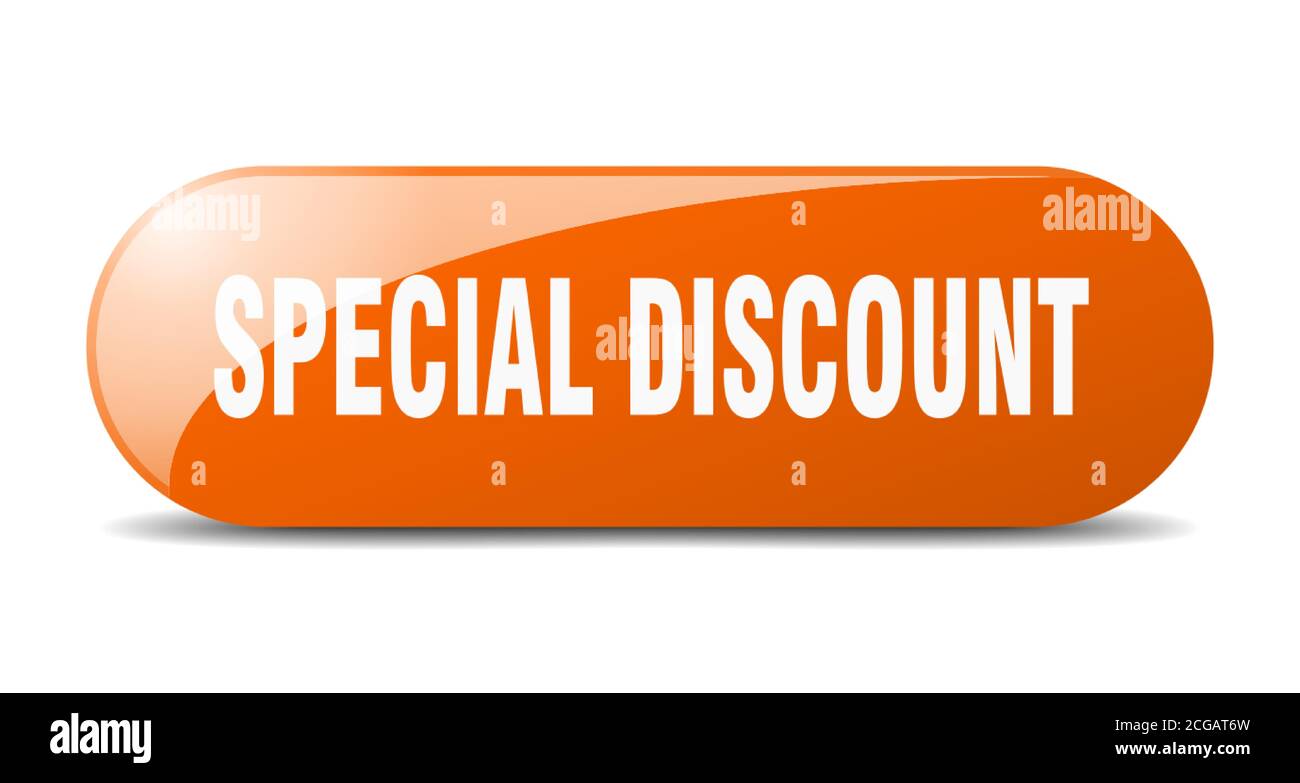 special discount button. rounded glass sign. sticker. banner Stock ...